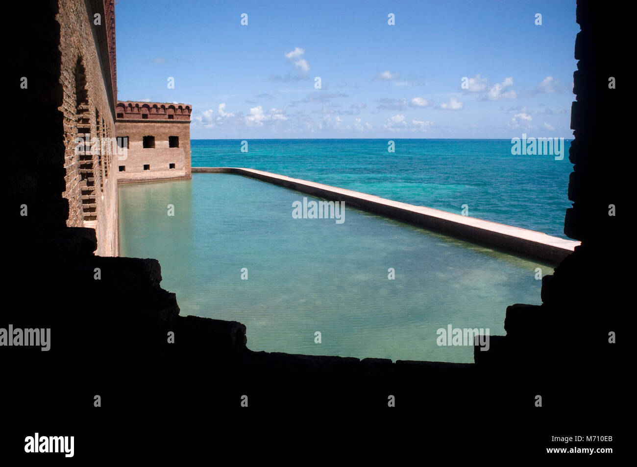 Breathtaking view from inside Fort Jefferson Stock Photo - Alamy