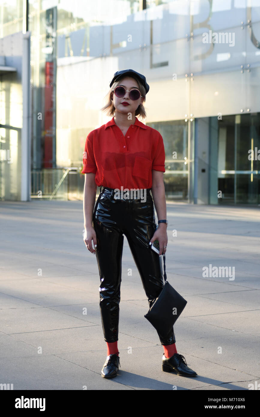 Melbourne, Australia. Street Style, Virgin Atlantic Melbourne Fashion ...