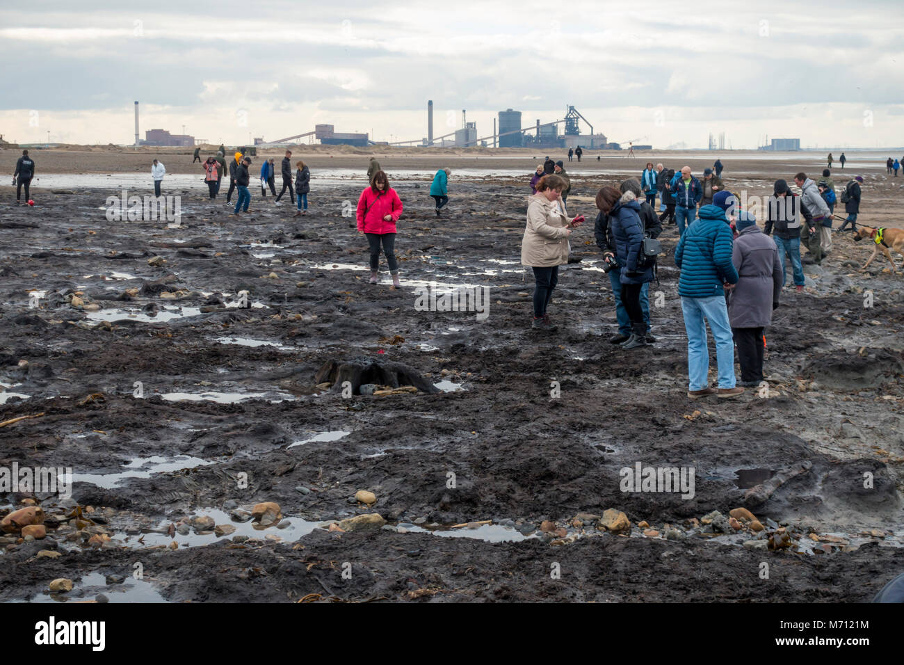 Redcar Cleveland North Yorkshire 7 March 2018, Recent storms on the ...