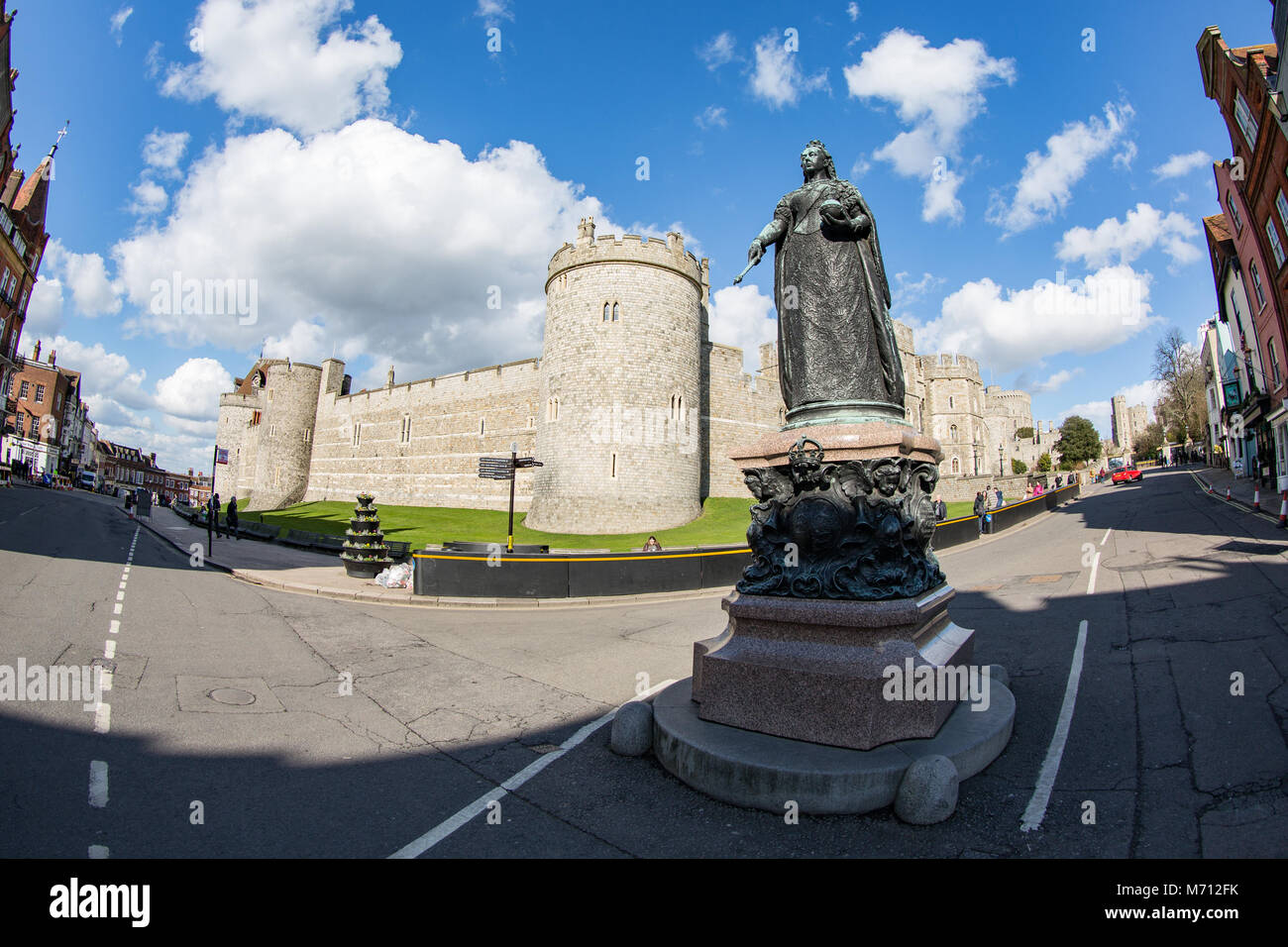 Windsor, UK. General view around Windsor Castle & the Town at the Town ...