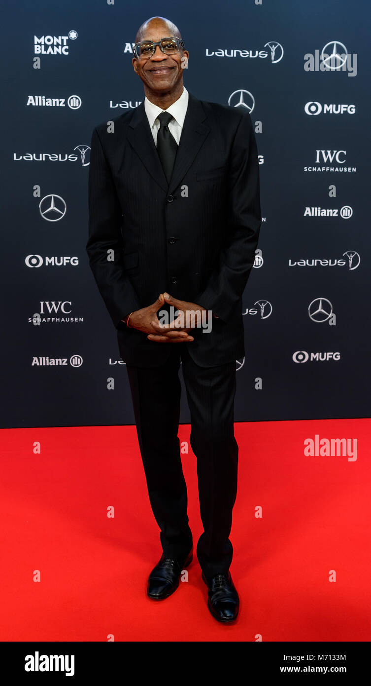 Monte Carlo, Monaco. 27th Feb, 2018. Laureus Academy Member Edwin Moses ...