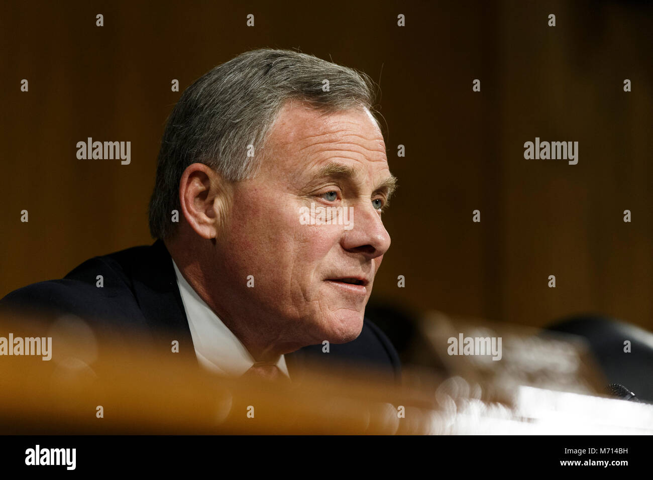 Washington, USA. 7th March, 2018. Senator Richard Burr, Republican of ...