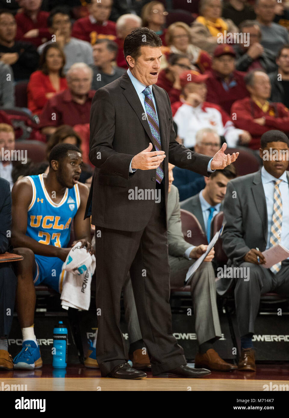 Los Angeles, CA, USA. 03rd Mar, 2018. UCLA head coach Steve Alford ...