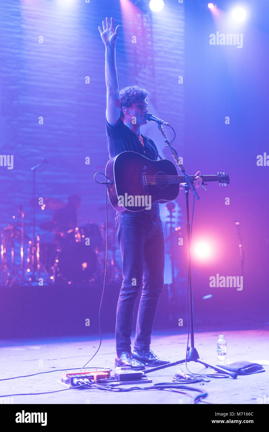 Brixton, London, UK. 7th March, 2018. Vance Joy performing live on ...