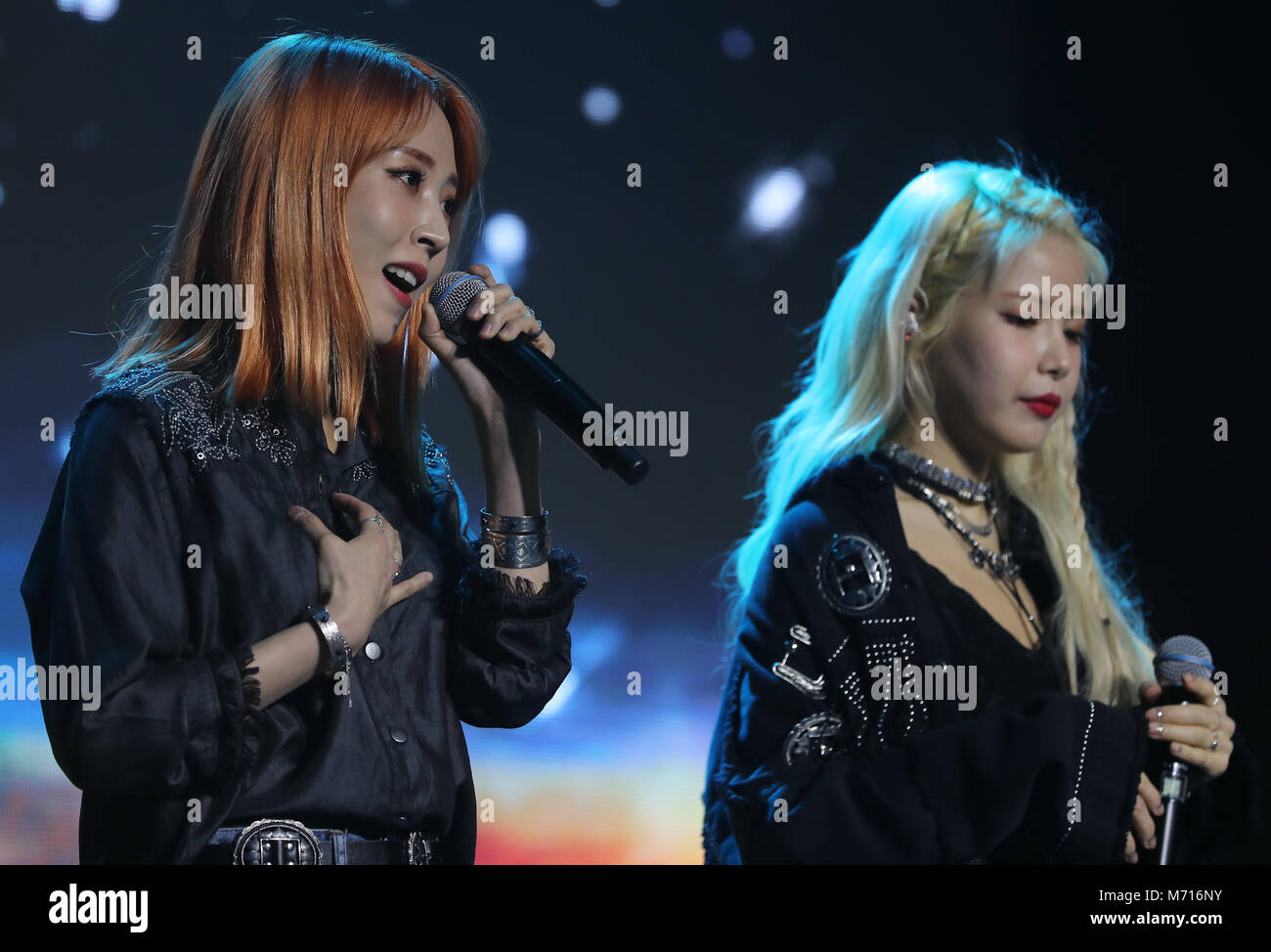 08th Mar, 2018. S. Korean girl group Mamamoo South Korean girl group ...