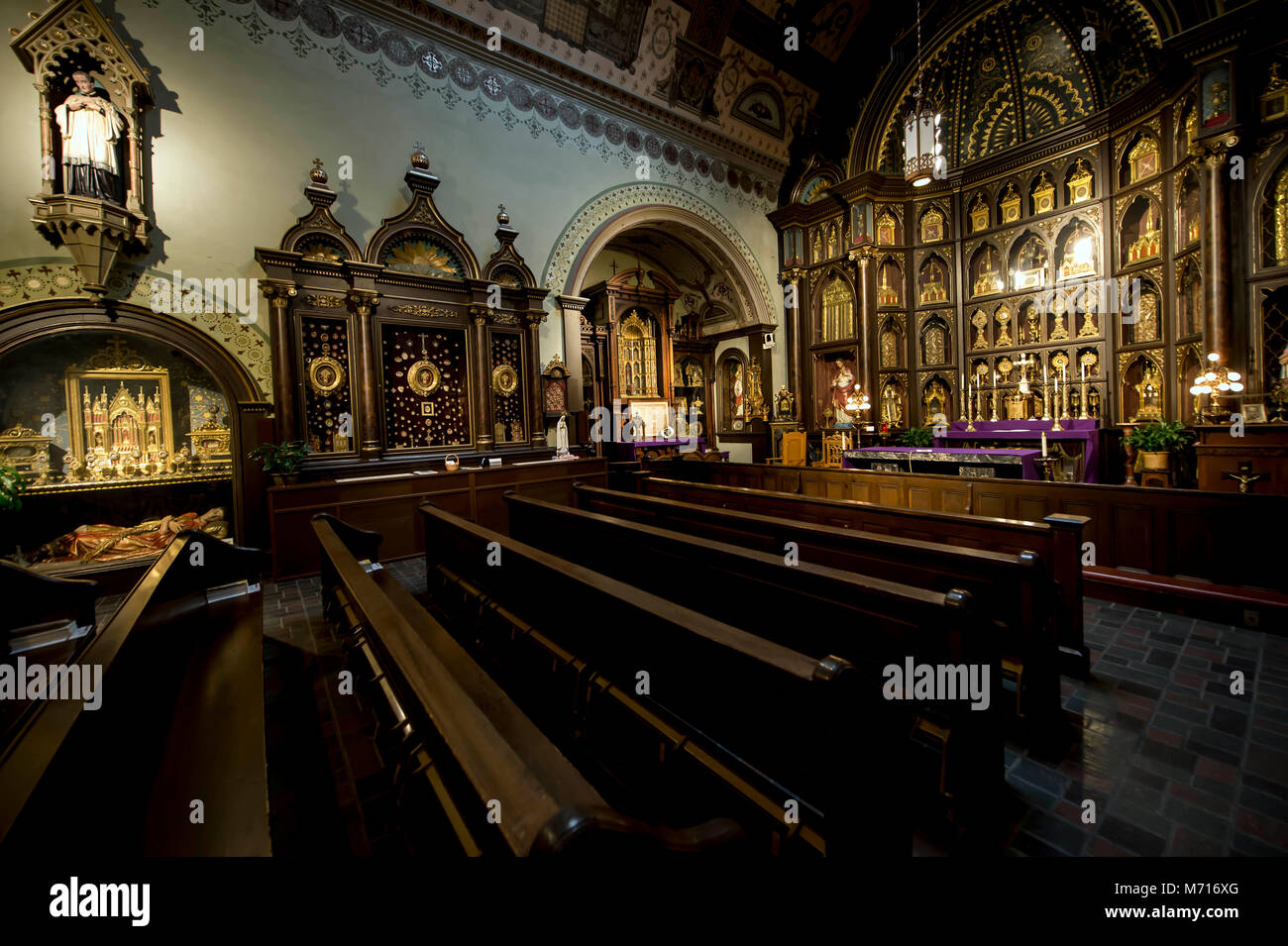 Pittsburgh, Pennsylvania, USA. 07th Mar, 2018. Interior of the Saint ...