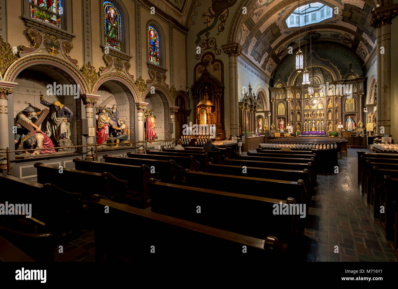 Pittsburgh, Pennsylvania, USA. 07th Mar, 2018. Interior of the Saint ...