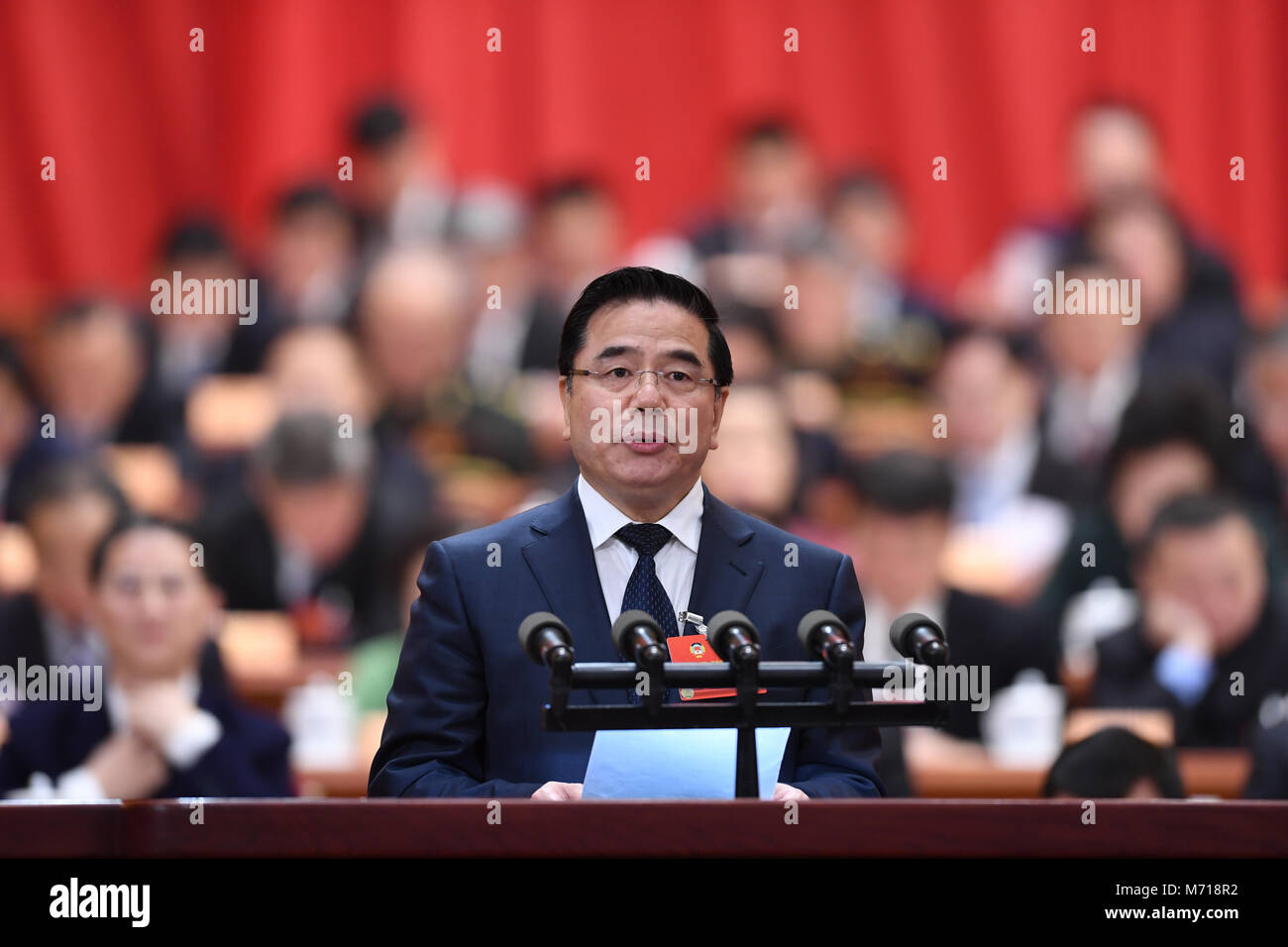 Beijing, China. 8th Mar, 2018. Zhang Ji, a member of the 13th National ...