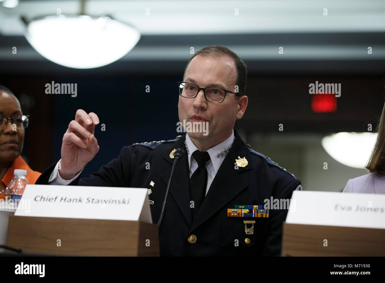 Prince George's County Maryland Police Chief Hank Stawinski speaks to ...
