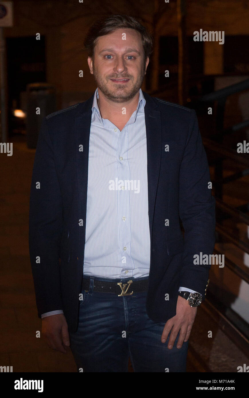 Madrid, Spain. 7th March, 2018. Emiliano Suarez during "Loving Pablo ...