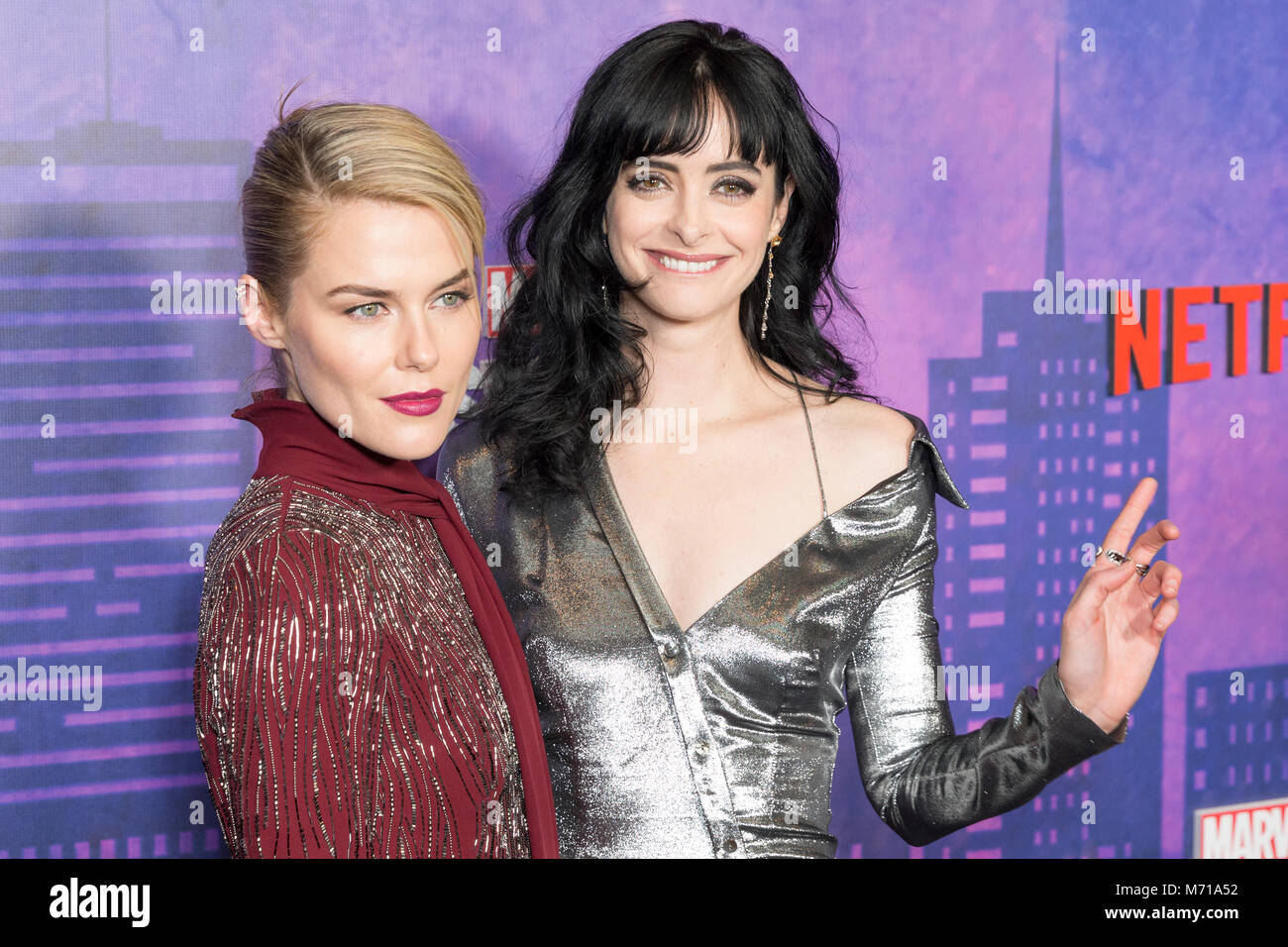 New York, NY - March 7, 2018: Rachael Taylor and Krysten Ritter attends ...