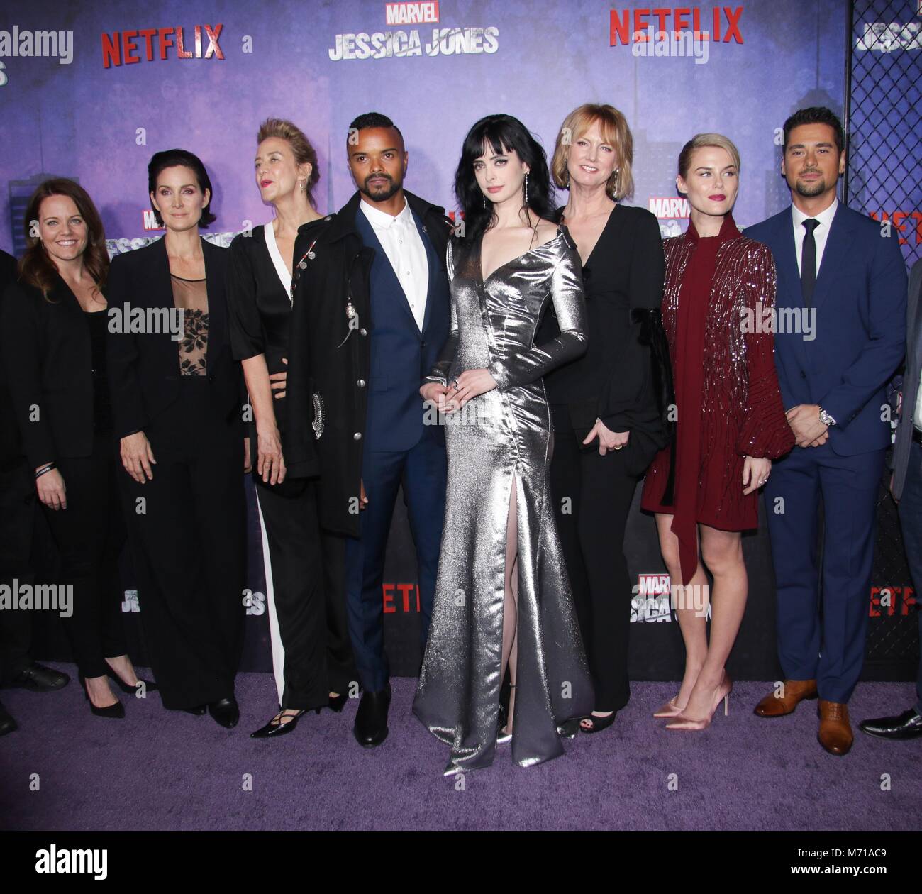 New York, NY, USA. 7th Mar, 2018. Jessica Jones Cast at Marvel's ...