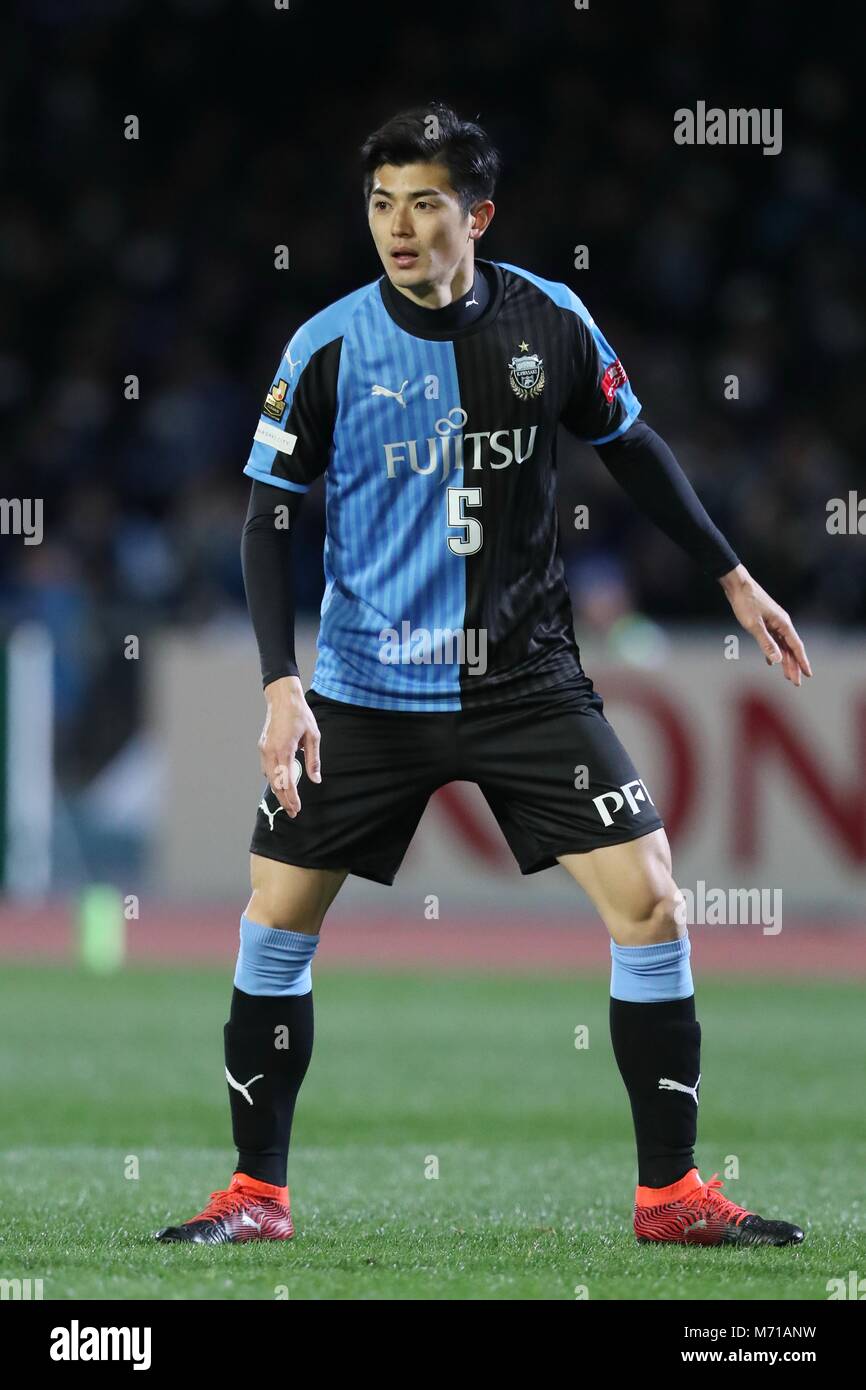 Kanagawa, Japan. 2nd Mar, 2018. Shogo Taniguchi (Frontale) Football ...