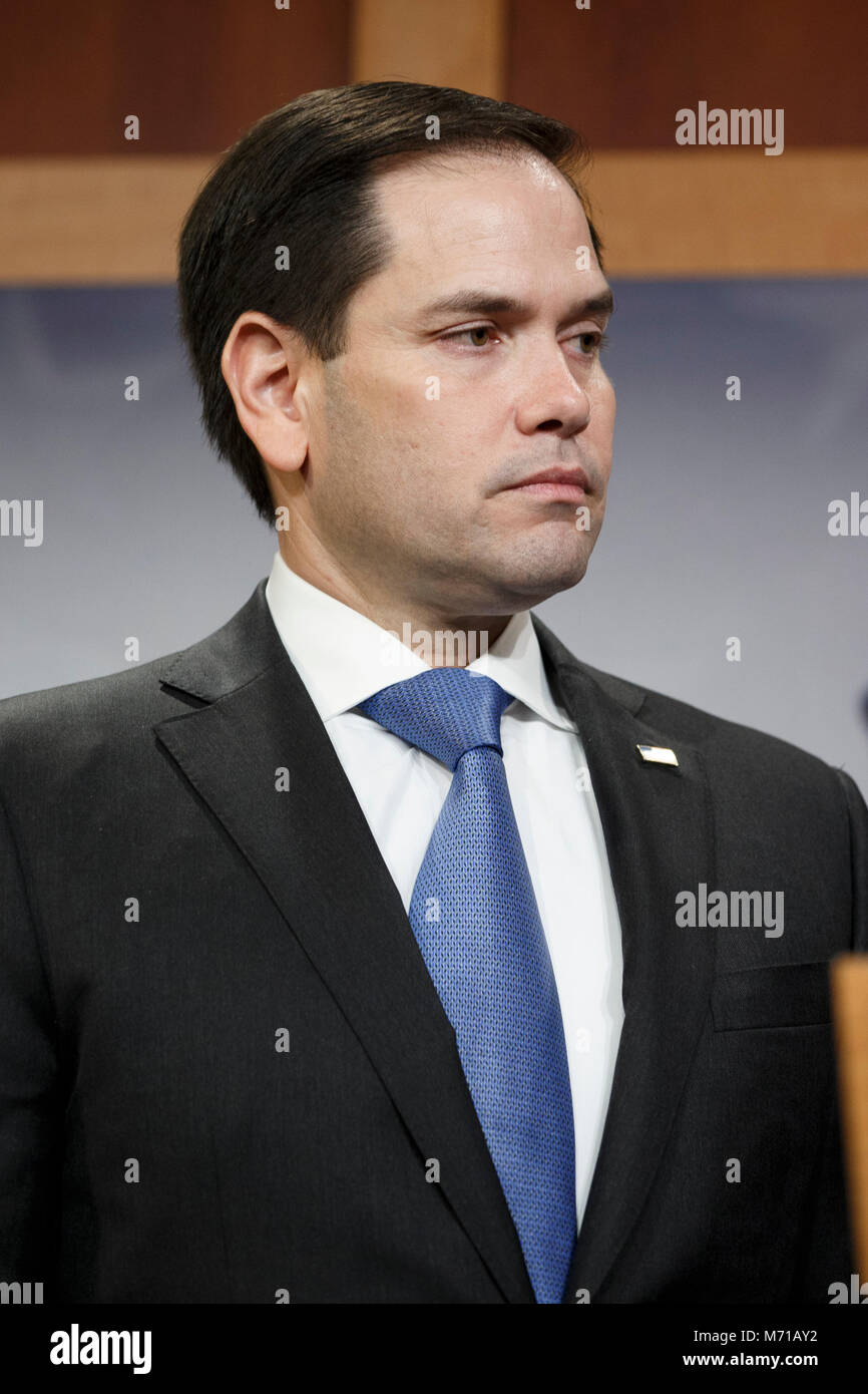 United States Senator Marco Rubio, Republican of Florida, speaks during ...