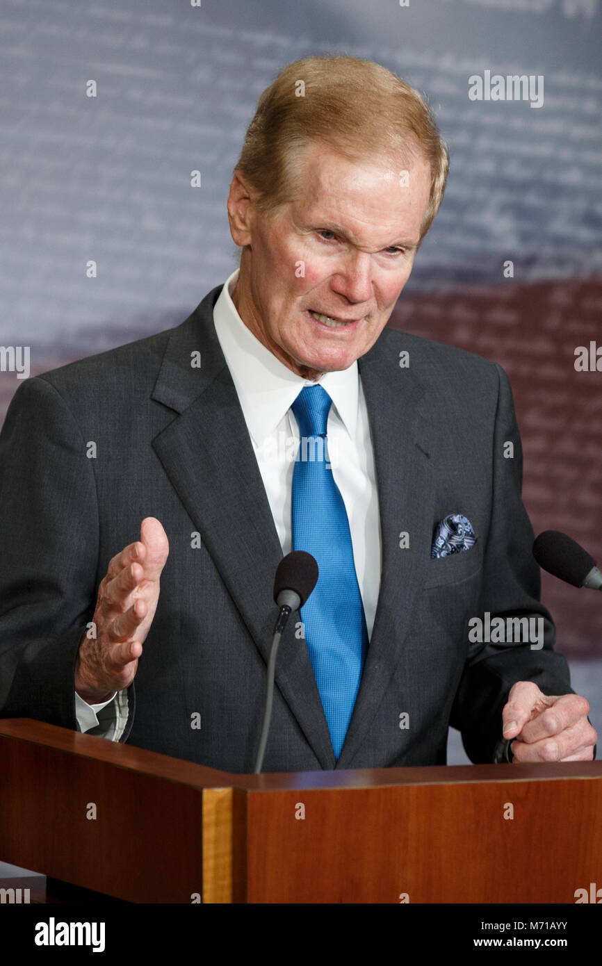 United States Senator Bill Nelson, Democrat of Florida, speaks during a ...