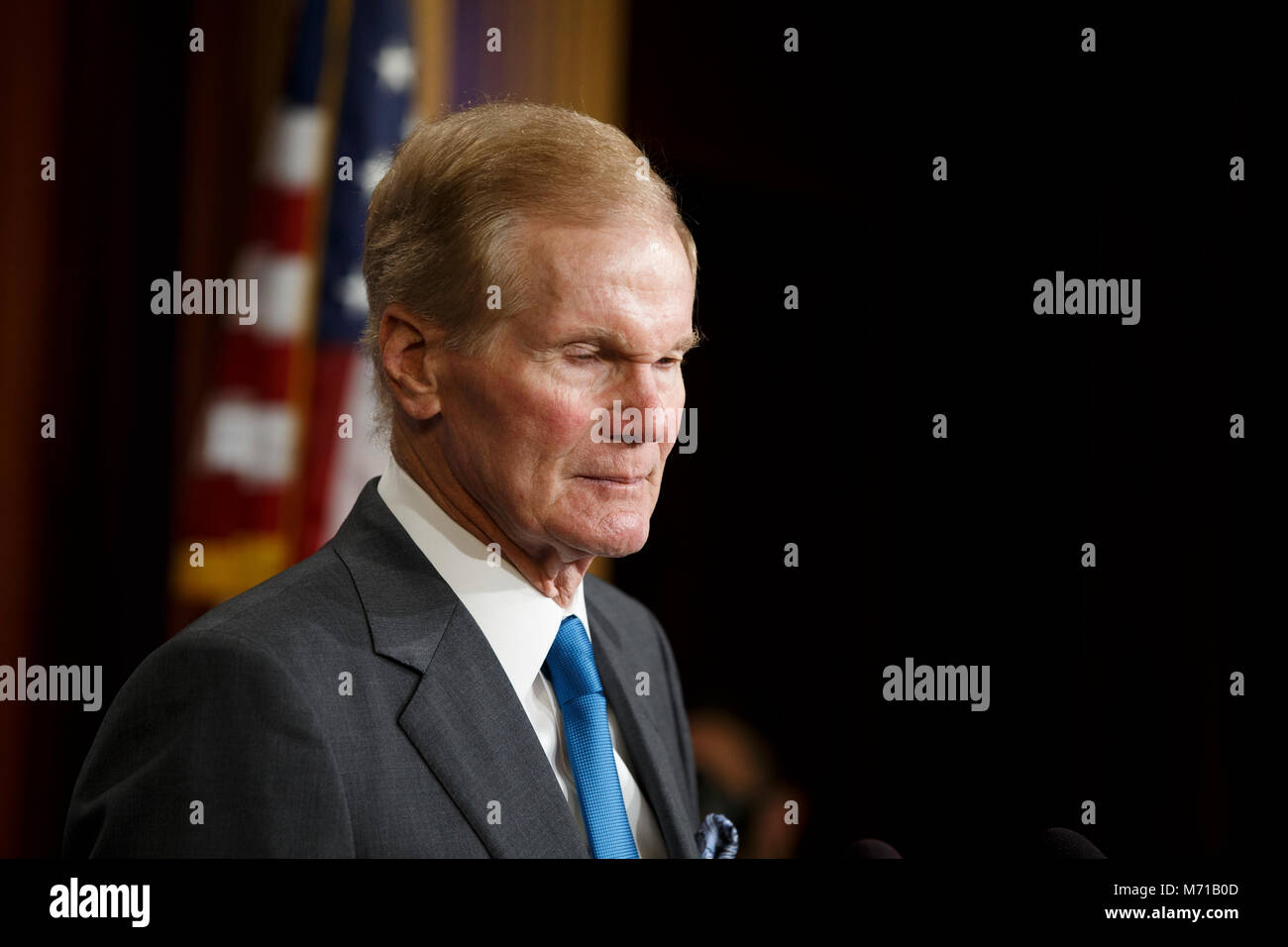 United States Senator Bill Nelson, Democrat of Florida, speaks during a ...