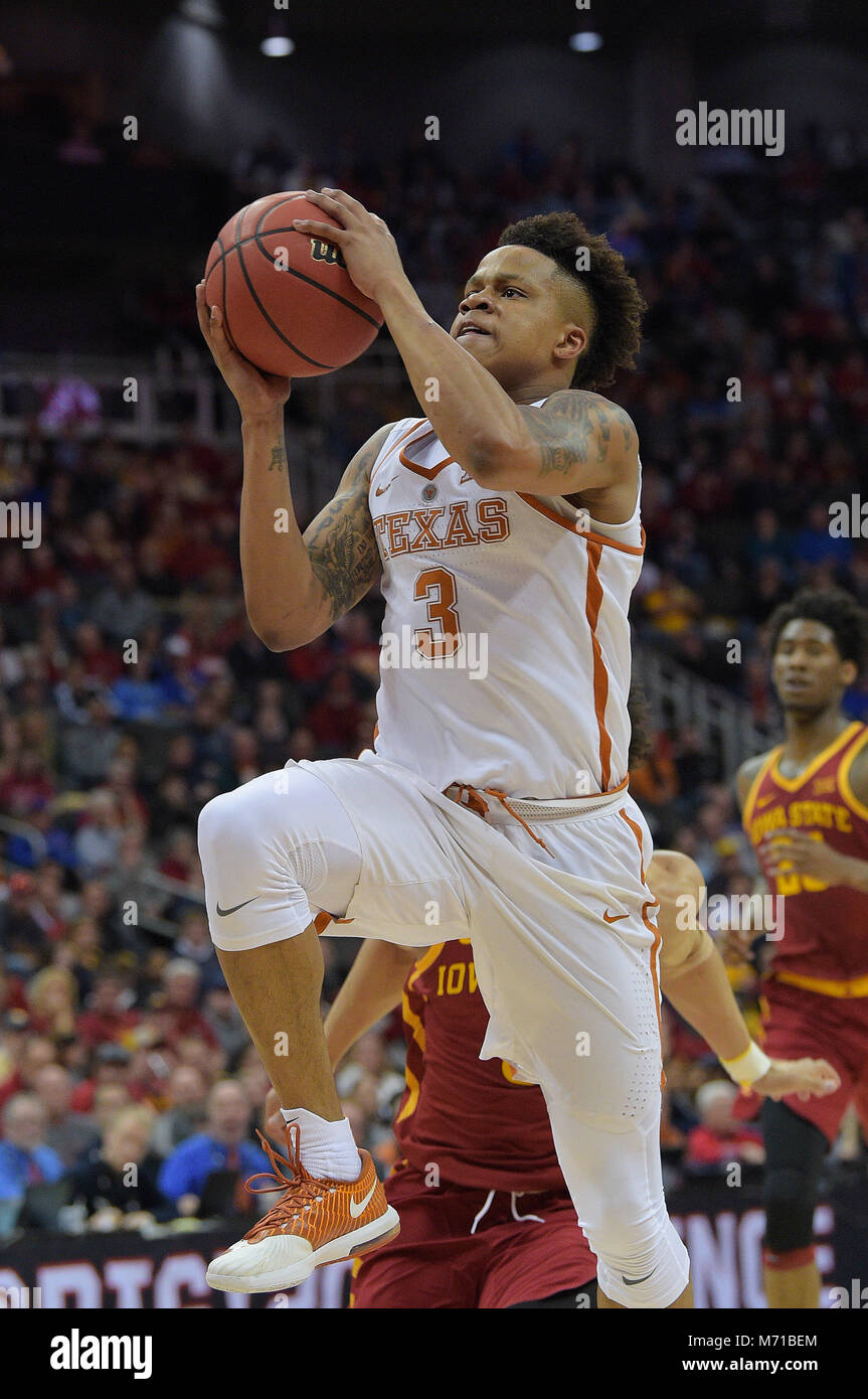 Kansas City, Missouri, USA. 07th Mar, 2018. Texas Longhorns guard Jacob ...