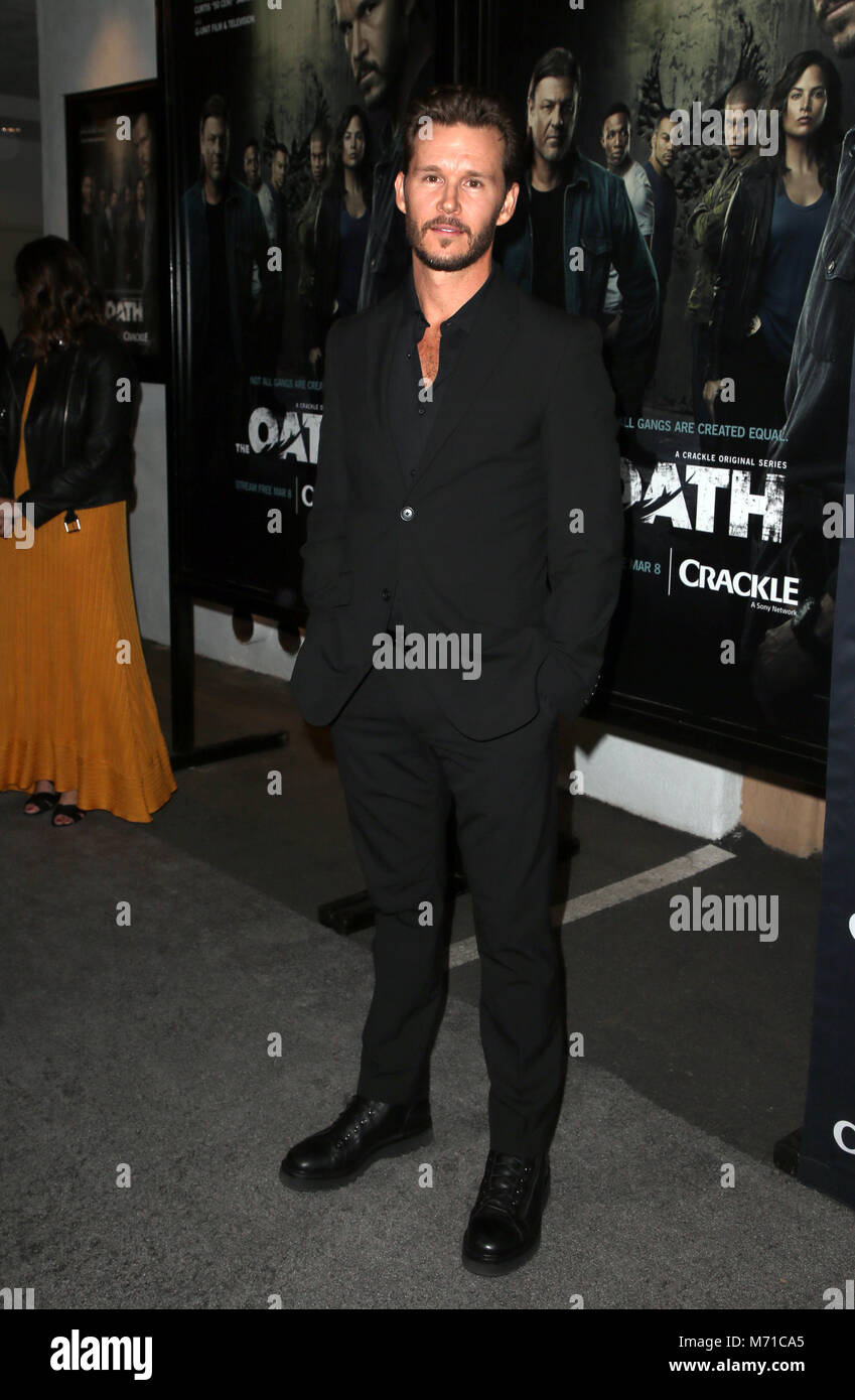 Culver City, Ca. 7th Mar, 2018. Ryan Kwanten, pictured at Crackle's The ...