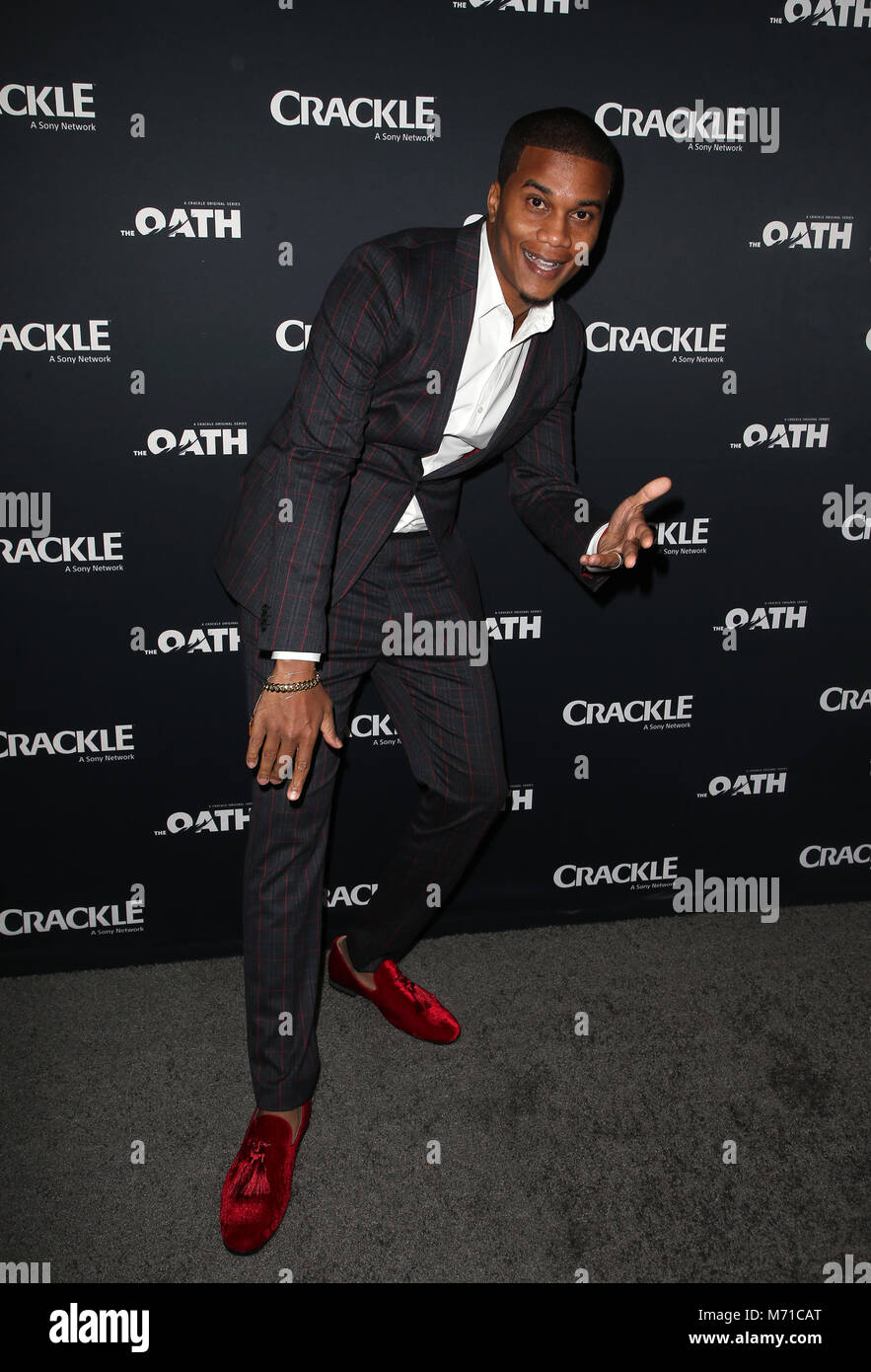 Culver City, Ca. 7th Mar, 2018. Cory Hardrict, pictured at Crackle's ...