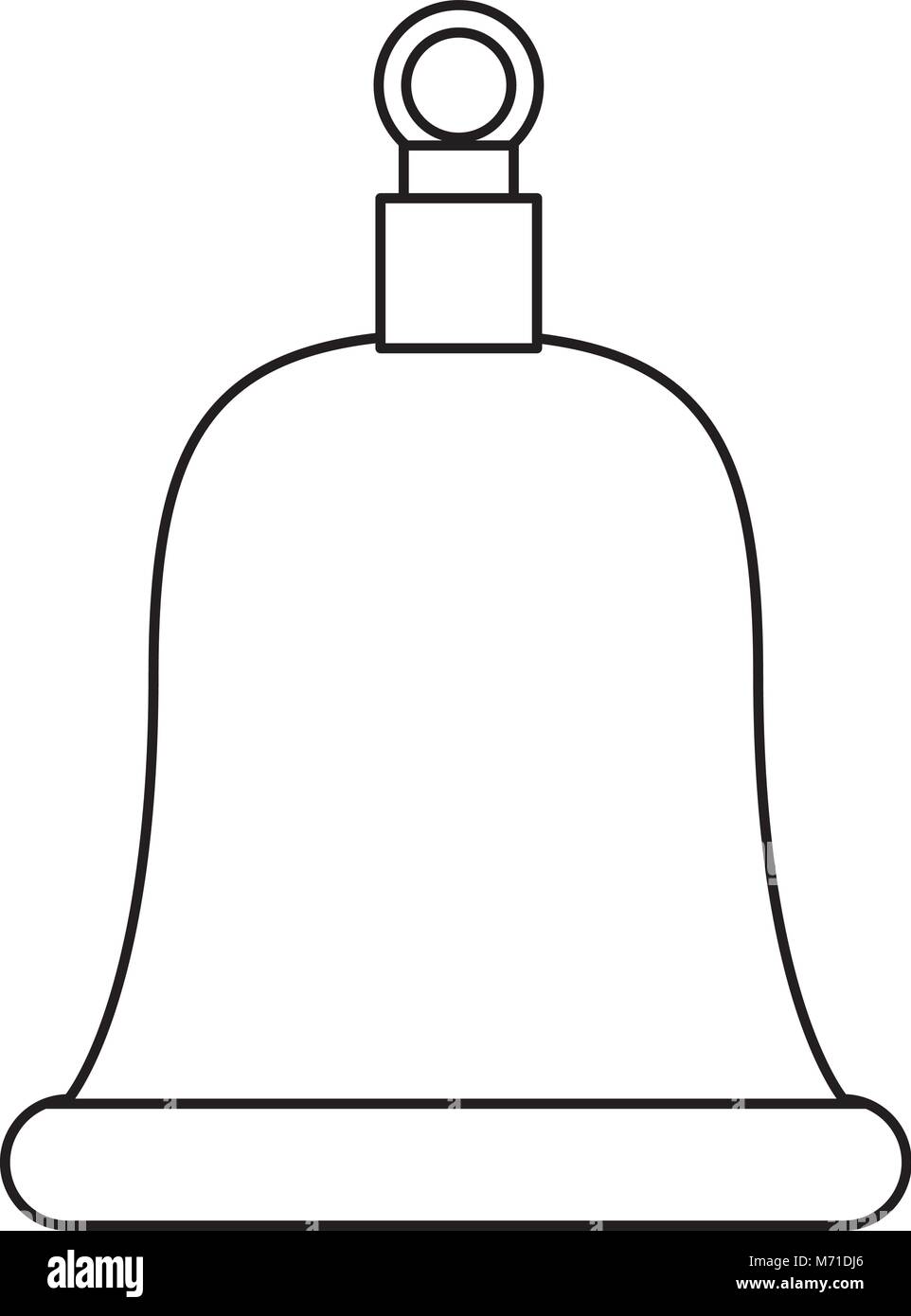 bell icon over white background, vector illustration Stock Vector Image ...