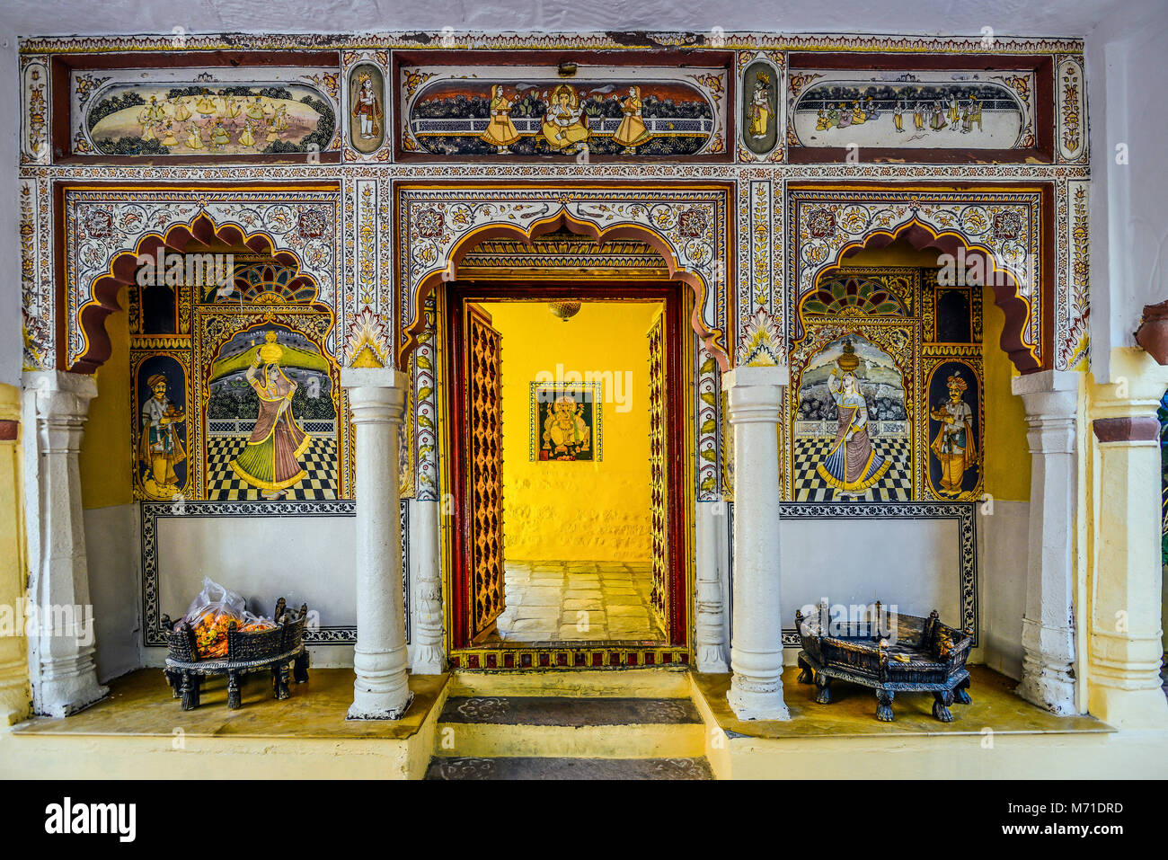 INDIA RAJASTHAN Rohet Garh Hotel, in the Bishnoi area Stock Photo - Alamy