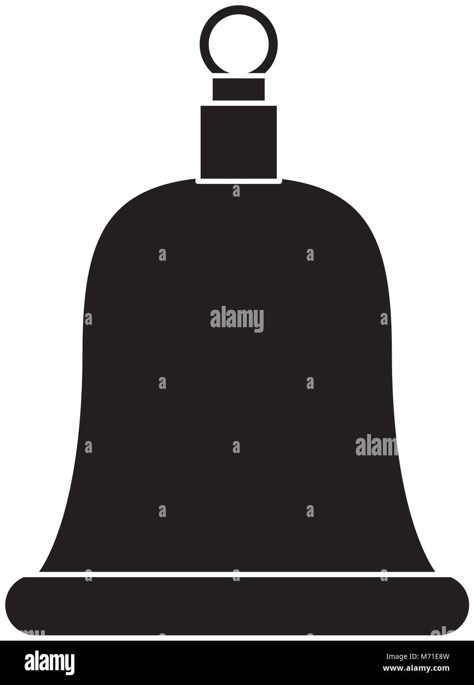 bell icon over white background, vector illustration Stock Vector Image ...