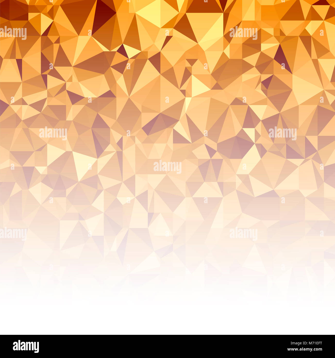 Orange Polygonal Background. Rumpled Triangular Pattern. Low Poly ...