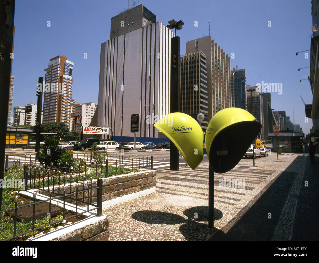 public phone, Paulista Avenue, Sao Paulo, Brazil Stock Photo - Alamy