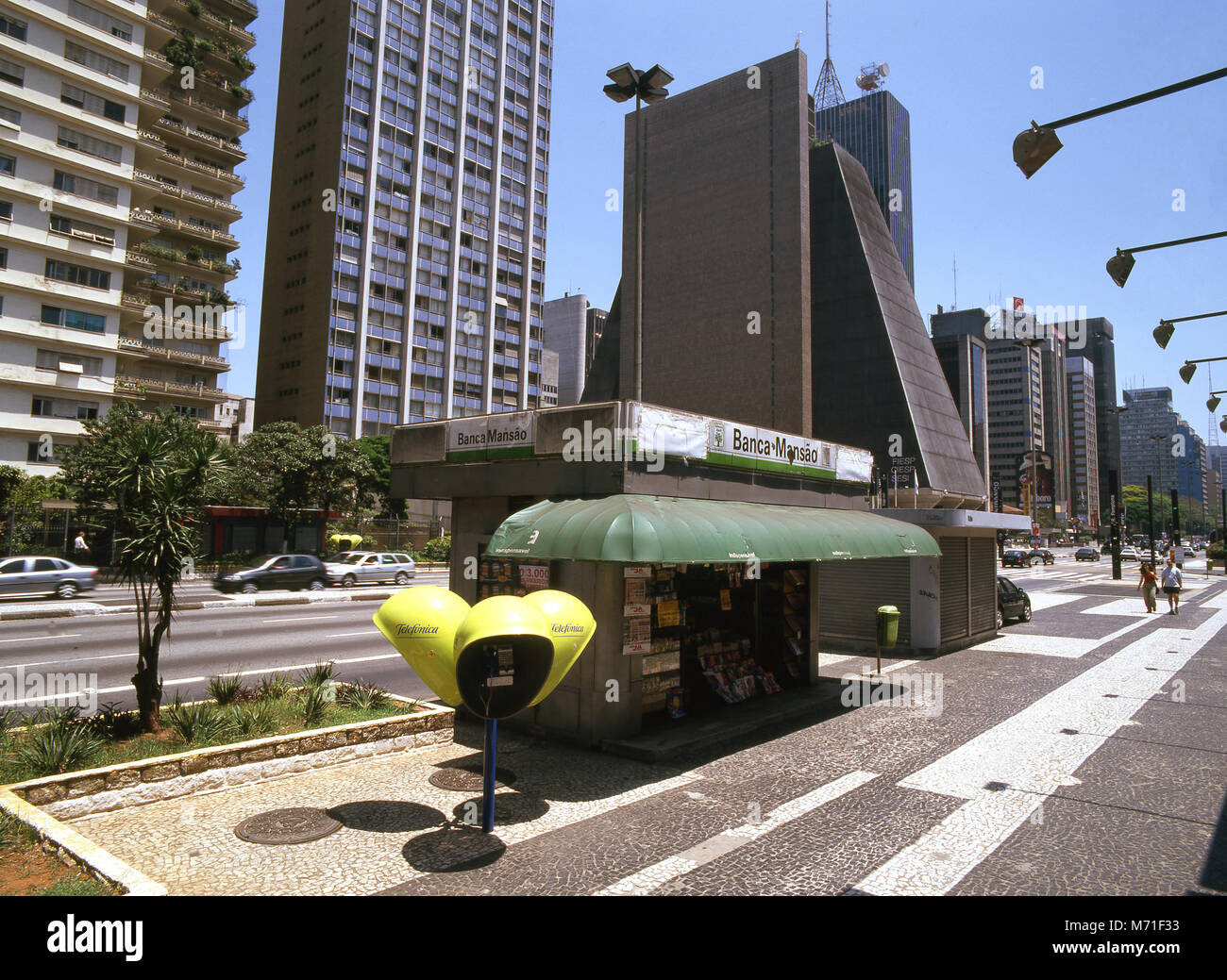 public phone, Paulista Avenue, Sao Paulo, Brazil Stock Photo - Alamy