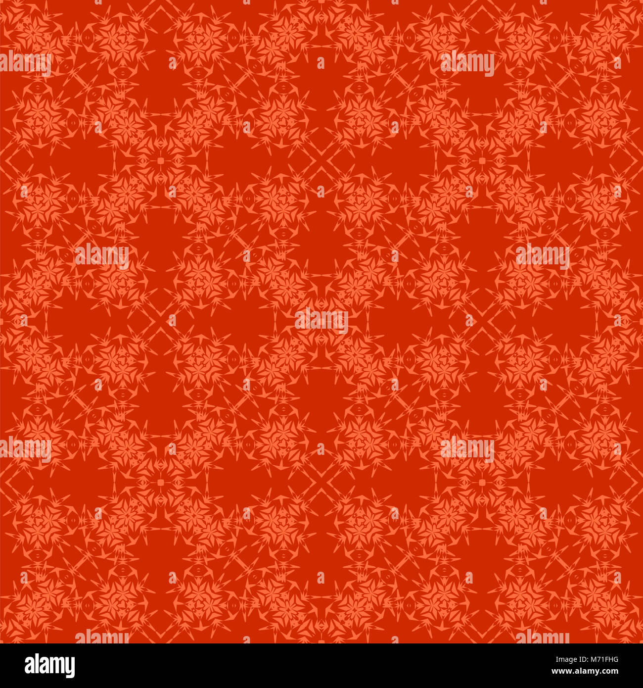 Red Ornamental Seamless Line Pattern. Endless Texture. Oriental ...