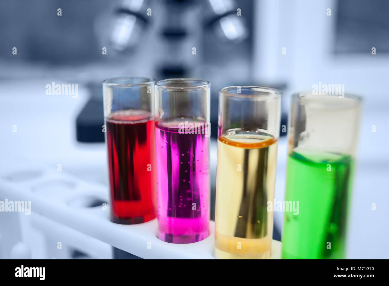 Laboratory tube is used by scientists and students for analysis and ...