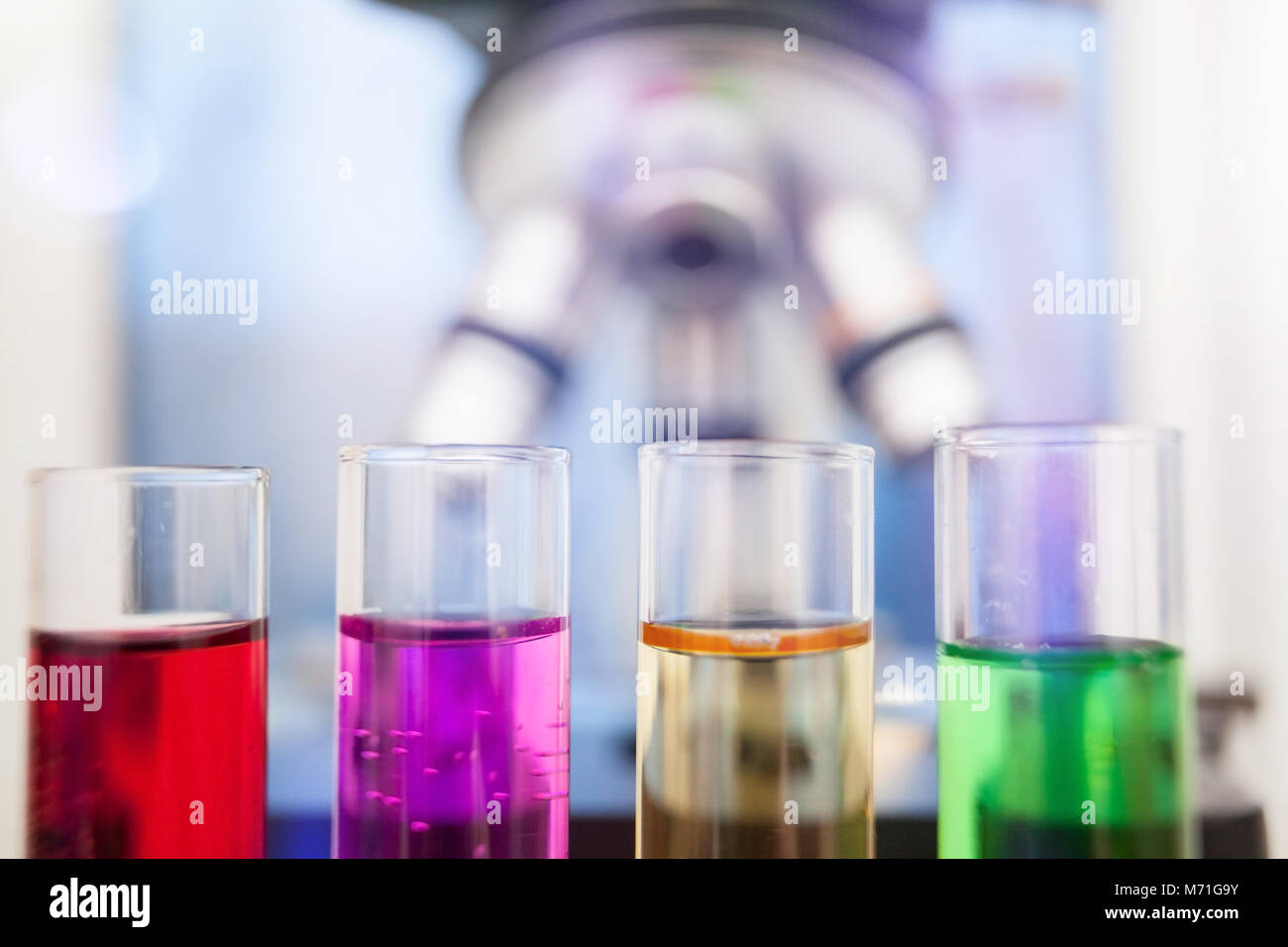 Laboratory tube is used by scientists and students for analysis and ...
