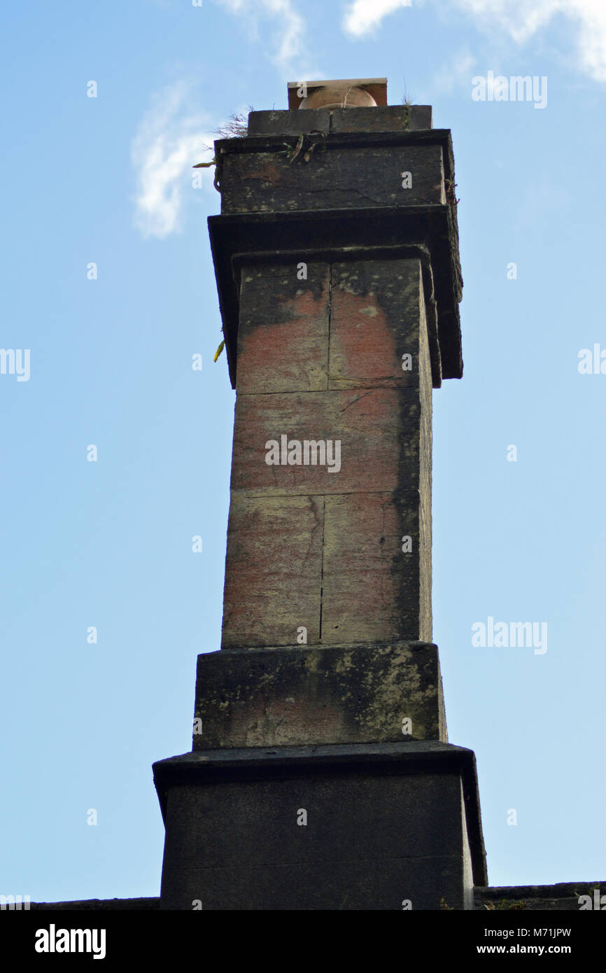 Stone Chimney at historic 19th century Hendrefoilan House, Sketty ...
