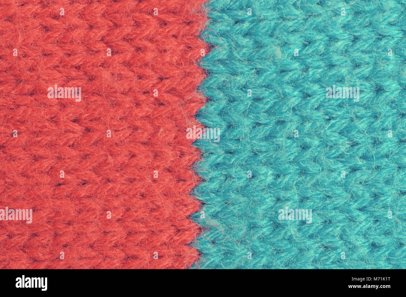 Textile texture of wool of red and blue colors Stock Photo - Alamy