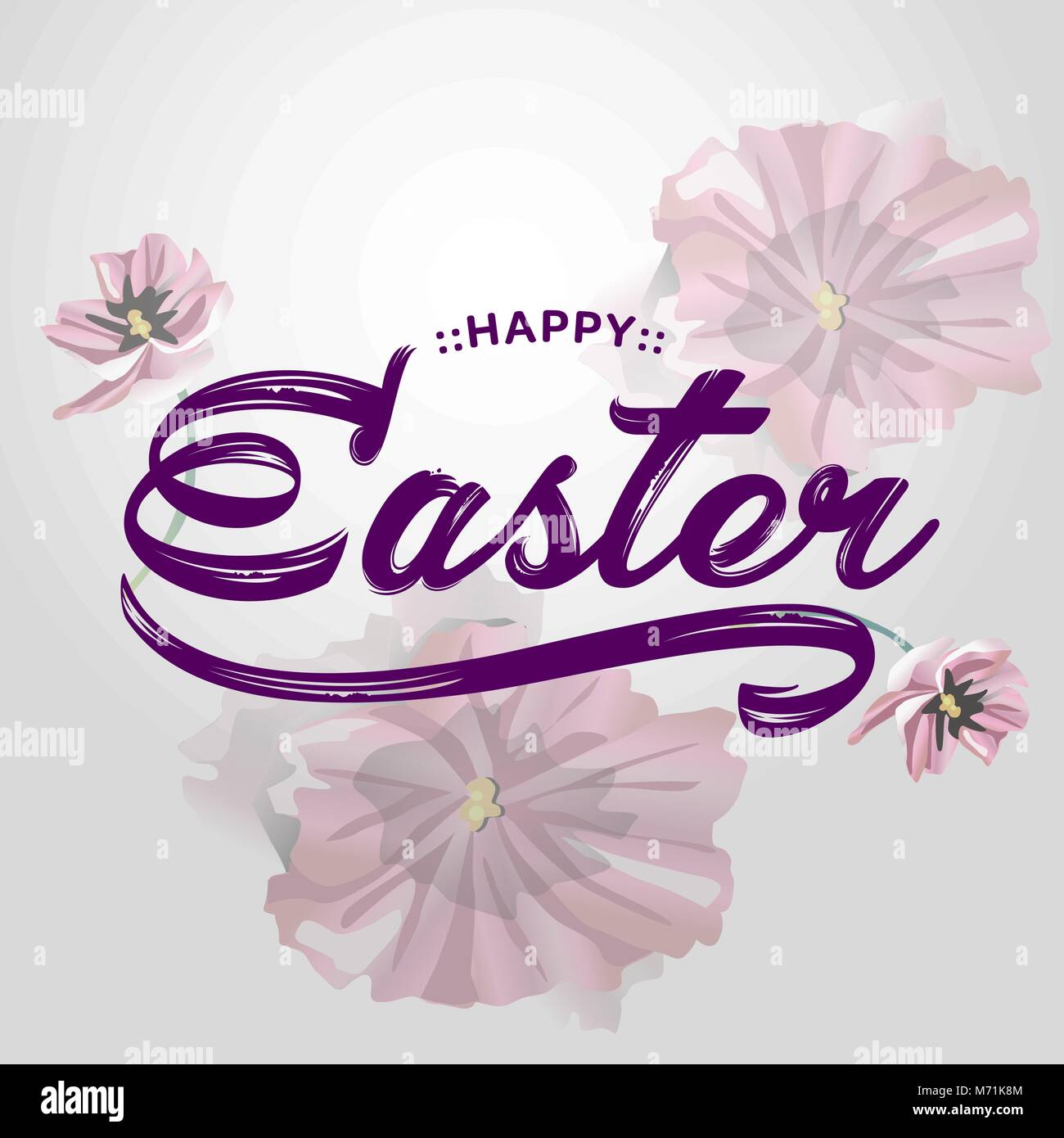 Happy easter lettering text Stock Vector Images - Alamy