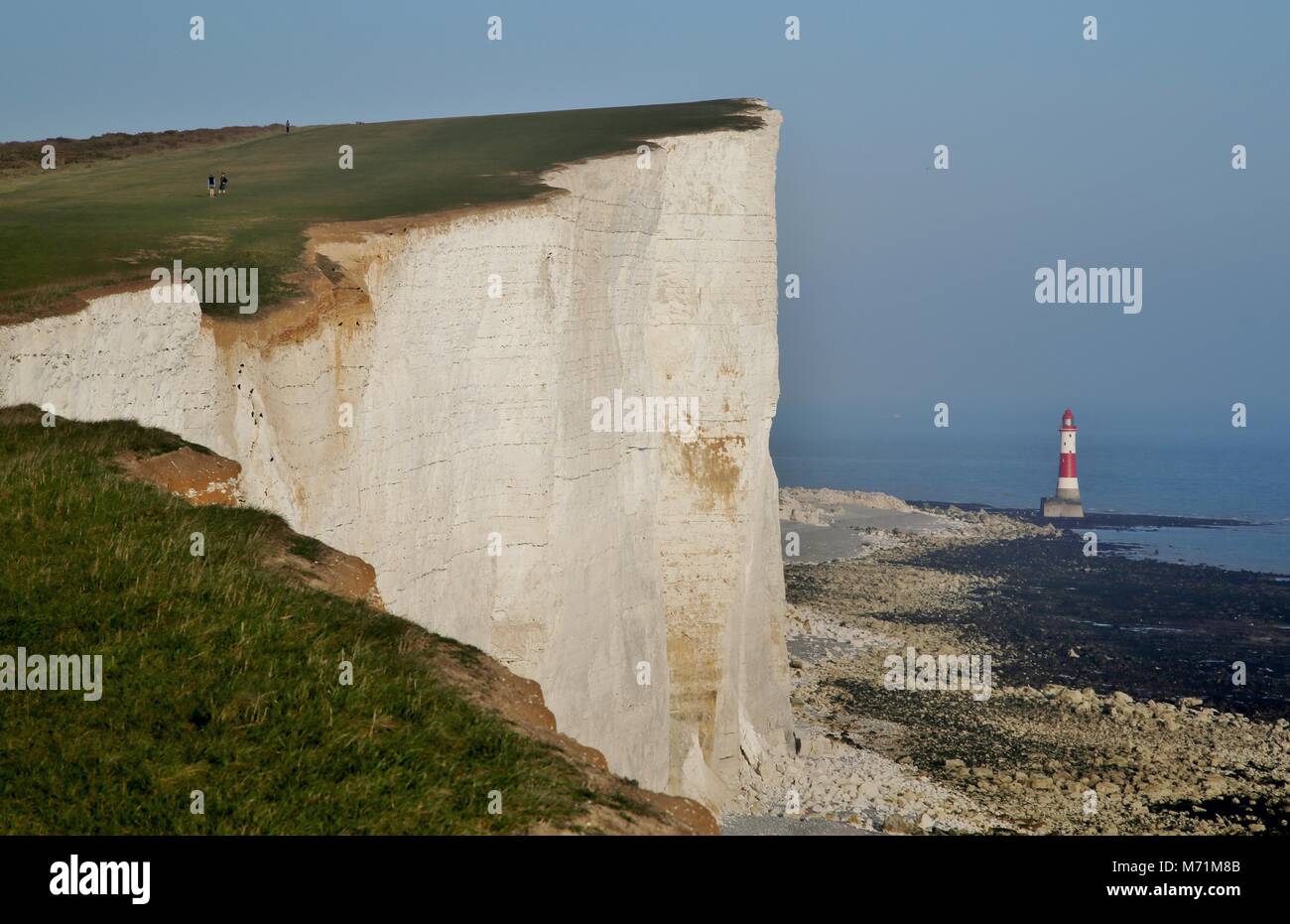 Seven sisters cliffs lighthouse hi-res stock photography and images - Alamy
