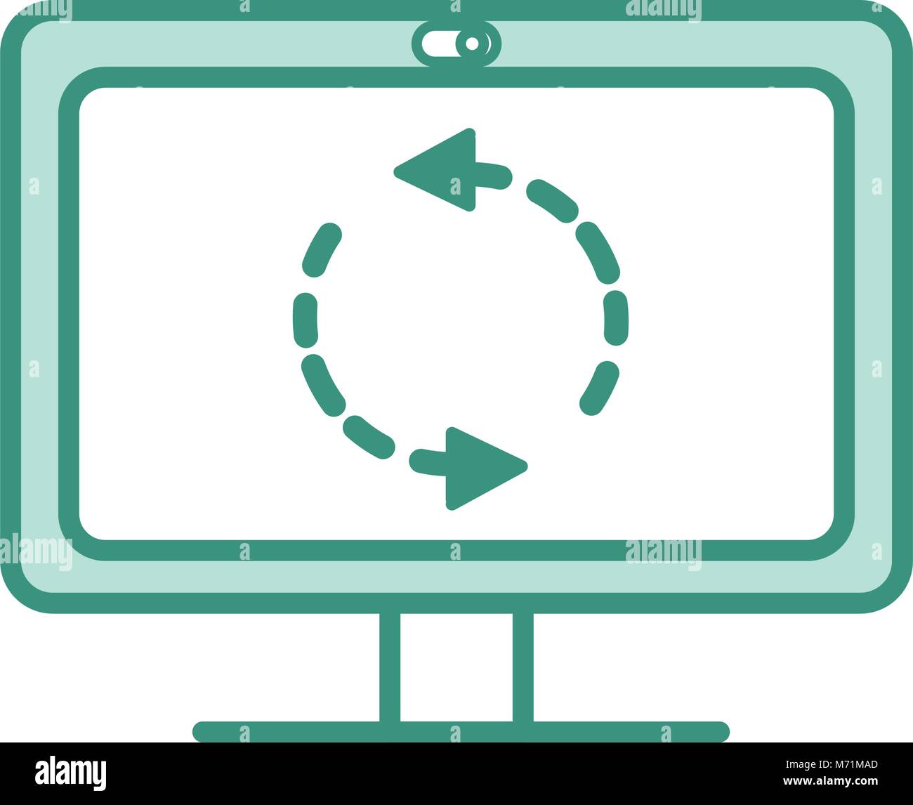 duo color computer technology loading data information vector ...