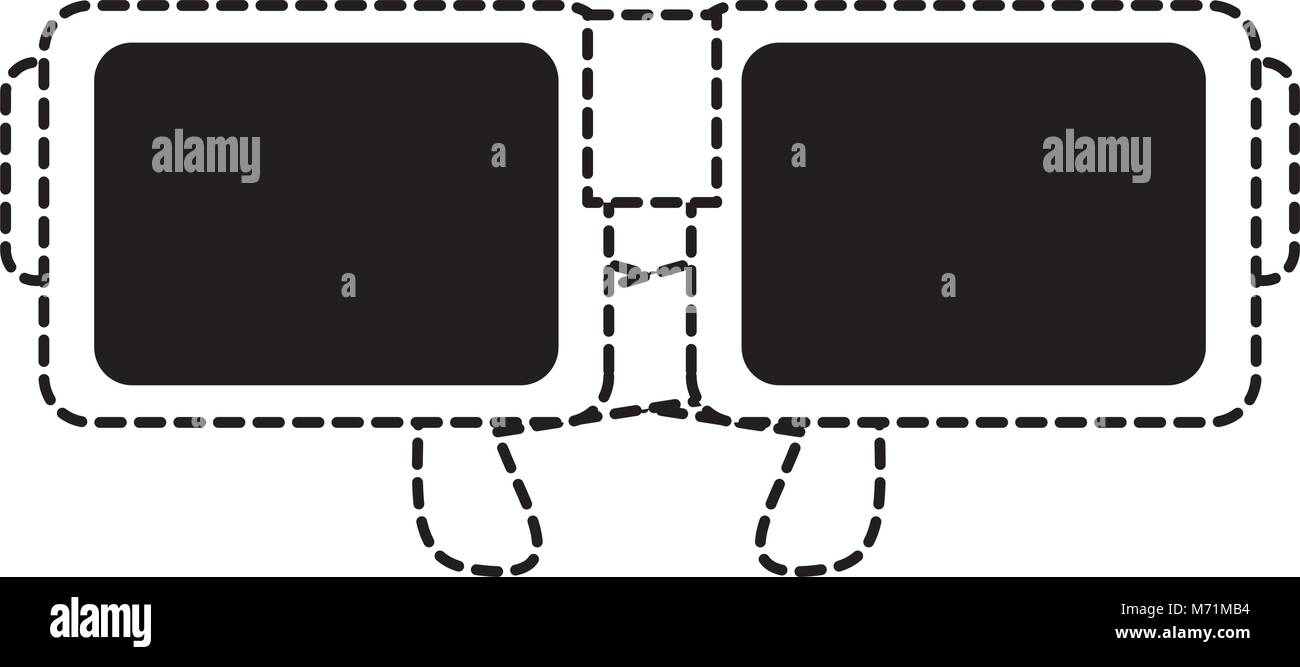 Nerd glasses icon over white background, vector illustration Stock ...