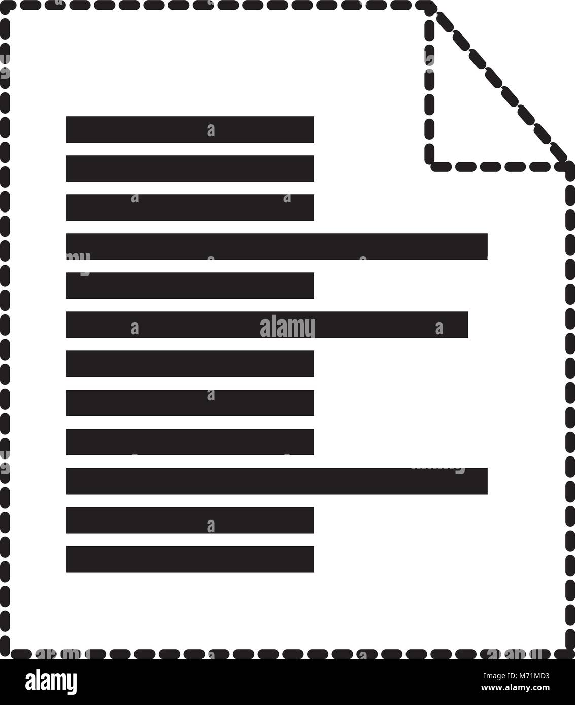 Document page icon over white background, vector illustration Stock ...