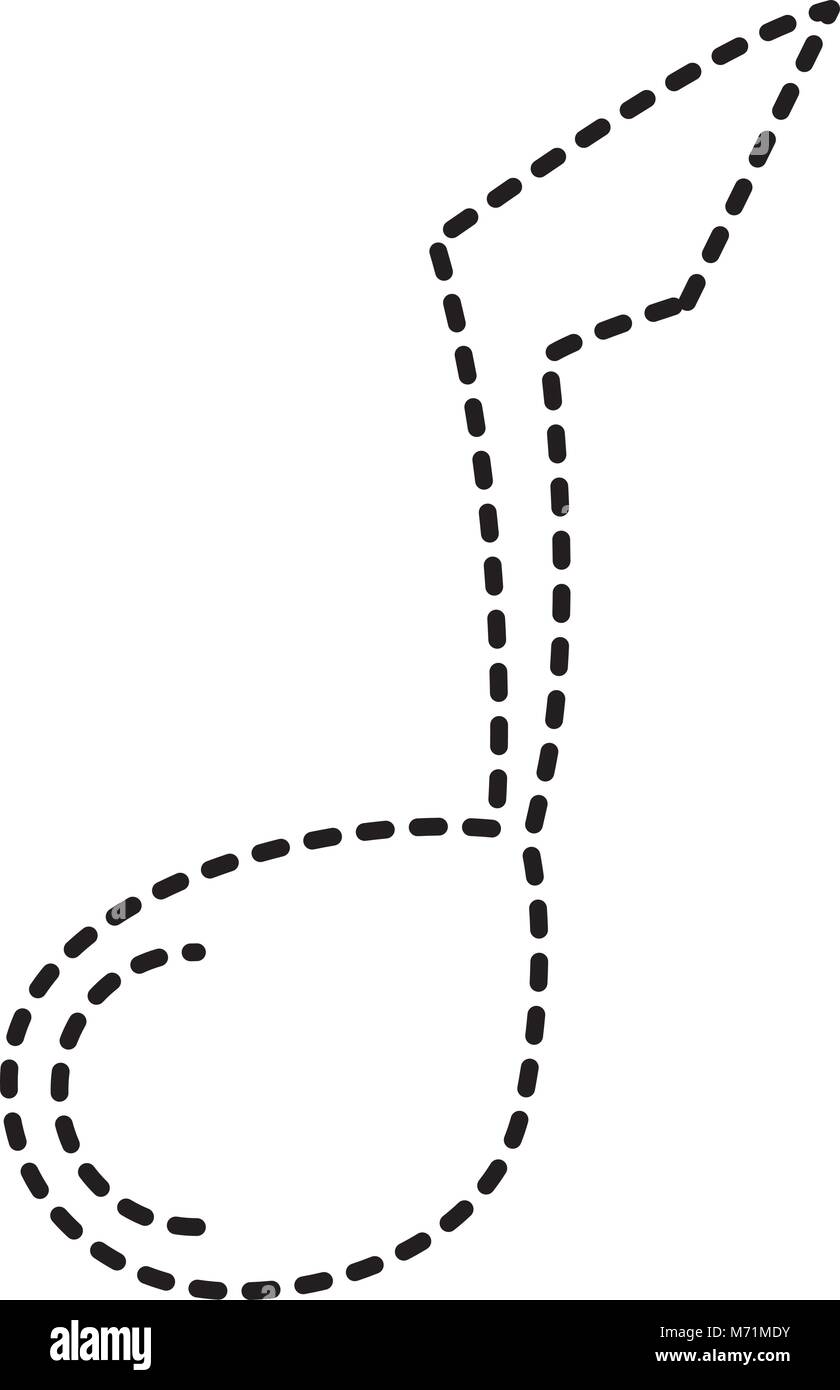 Musical note icon over white background, vector illustration Stock ...