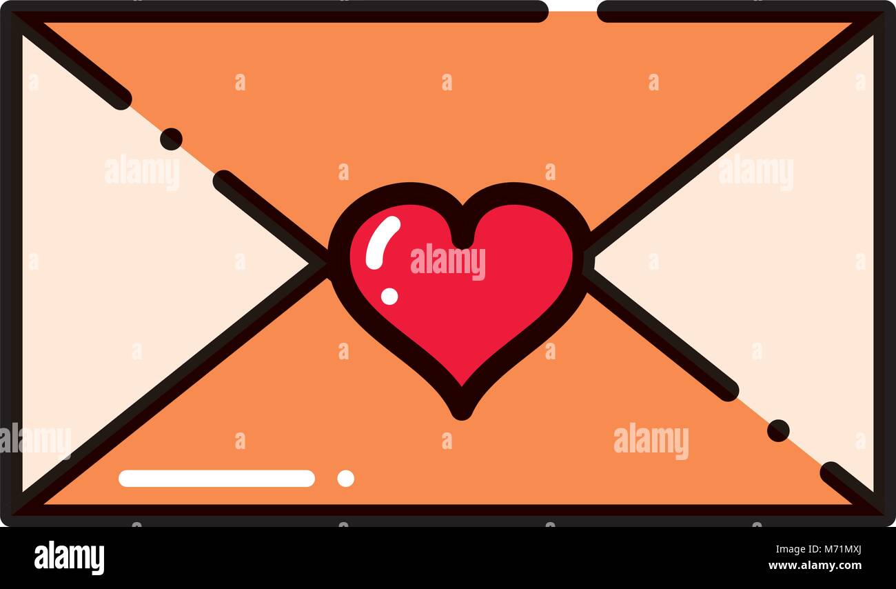 dashed line close love card to celebrate holiday vector illustration ...