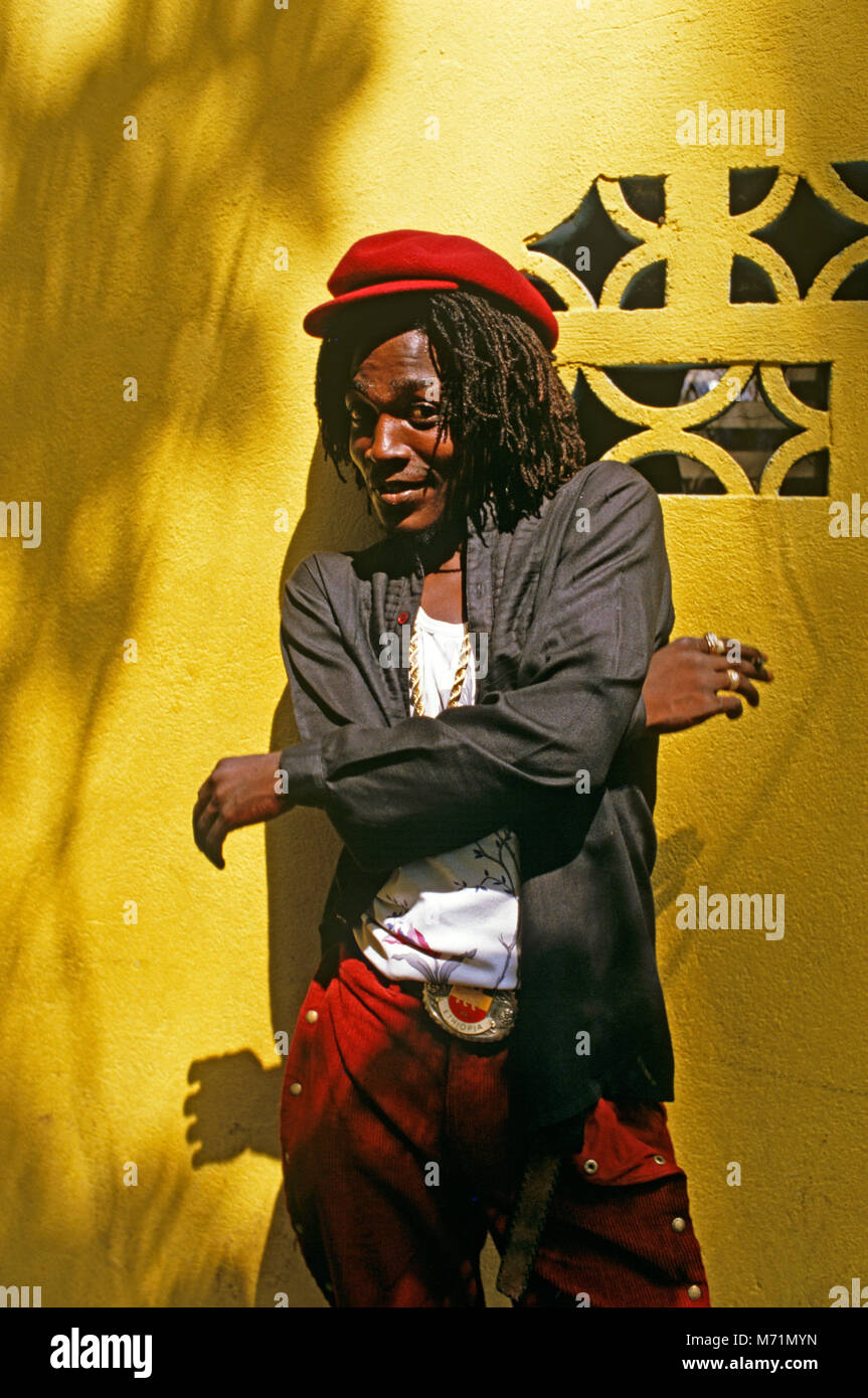 Junior Reid, Reggae Star, King Jammy's recording studios, Kingston ...