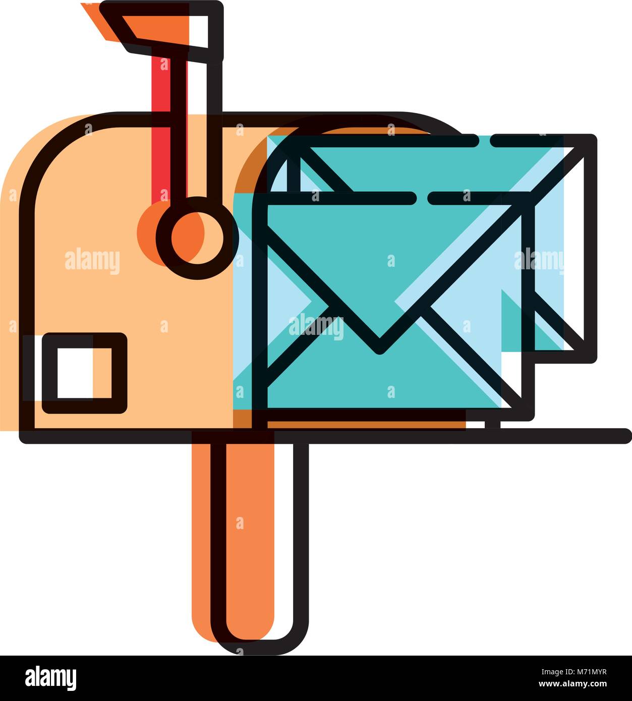Incoming letters Stock Vector Images - Alamy