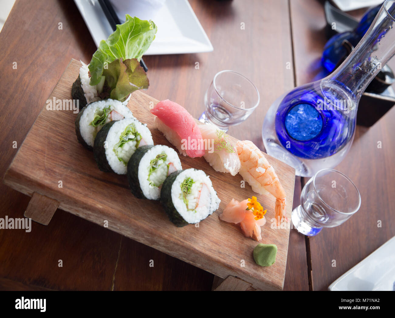 Sushi Lunch Combination Special Stock Photo - Alamy