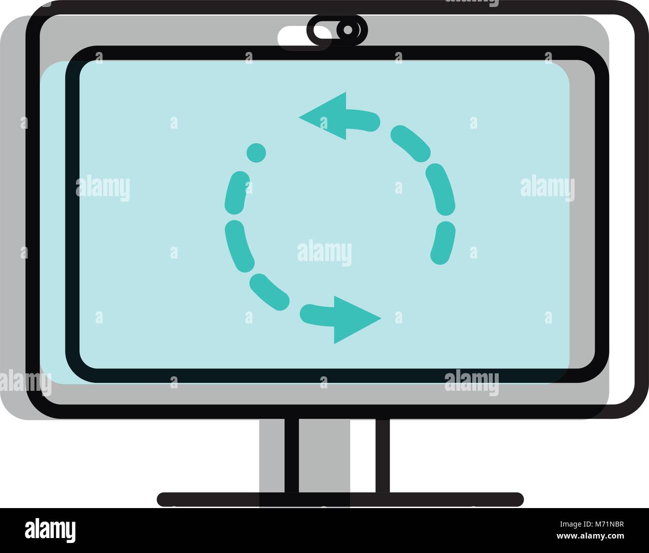 moved color computer technology loading data information vector ...