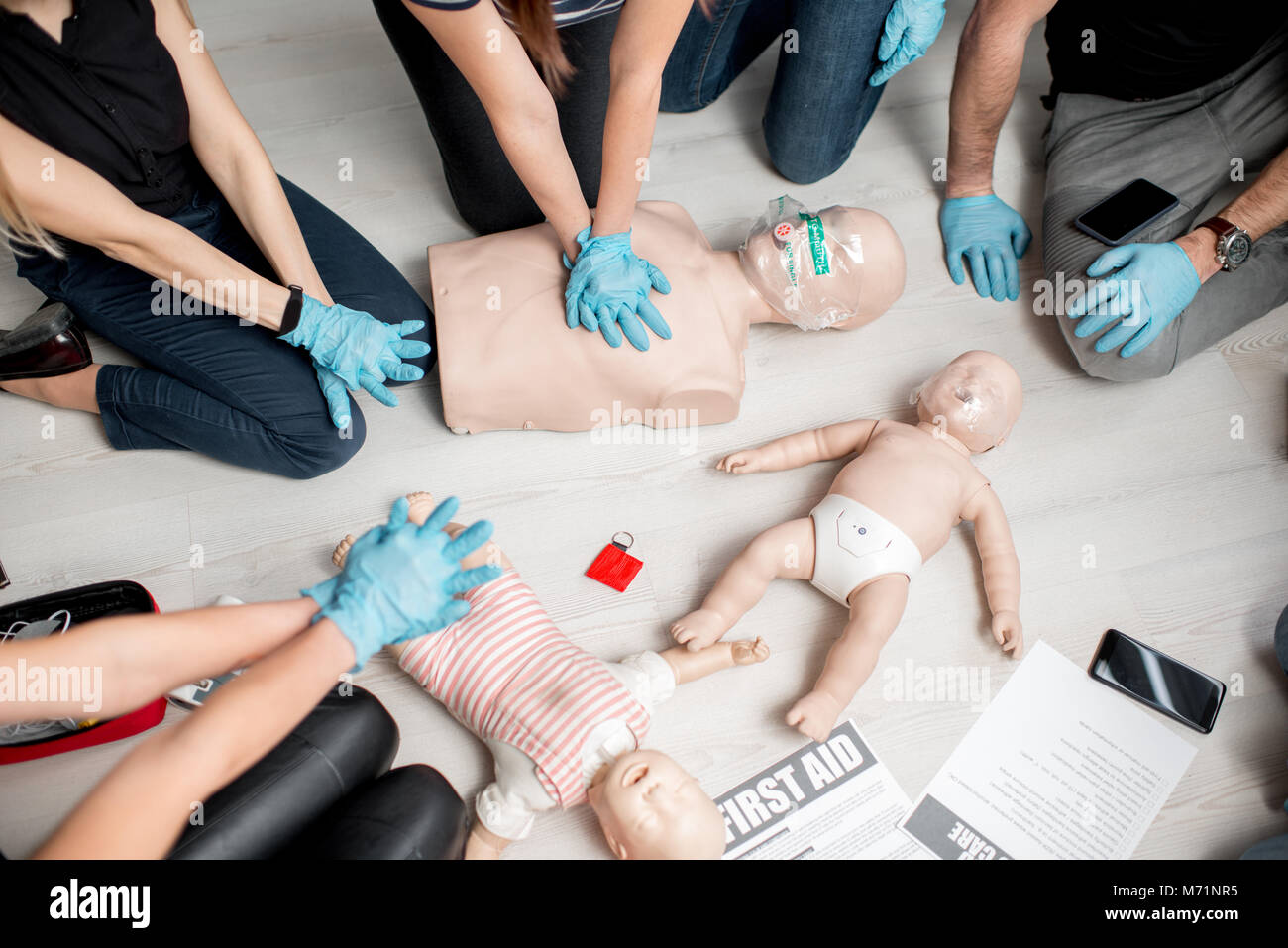 First aid training Stock Photo - Alamy