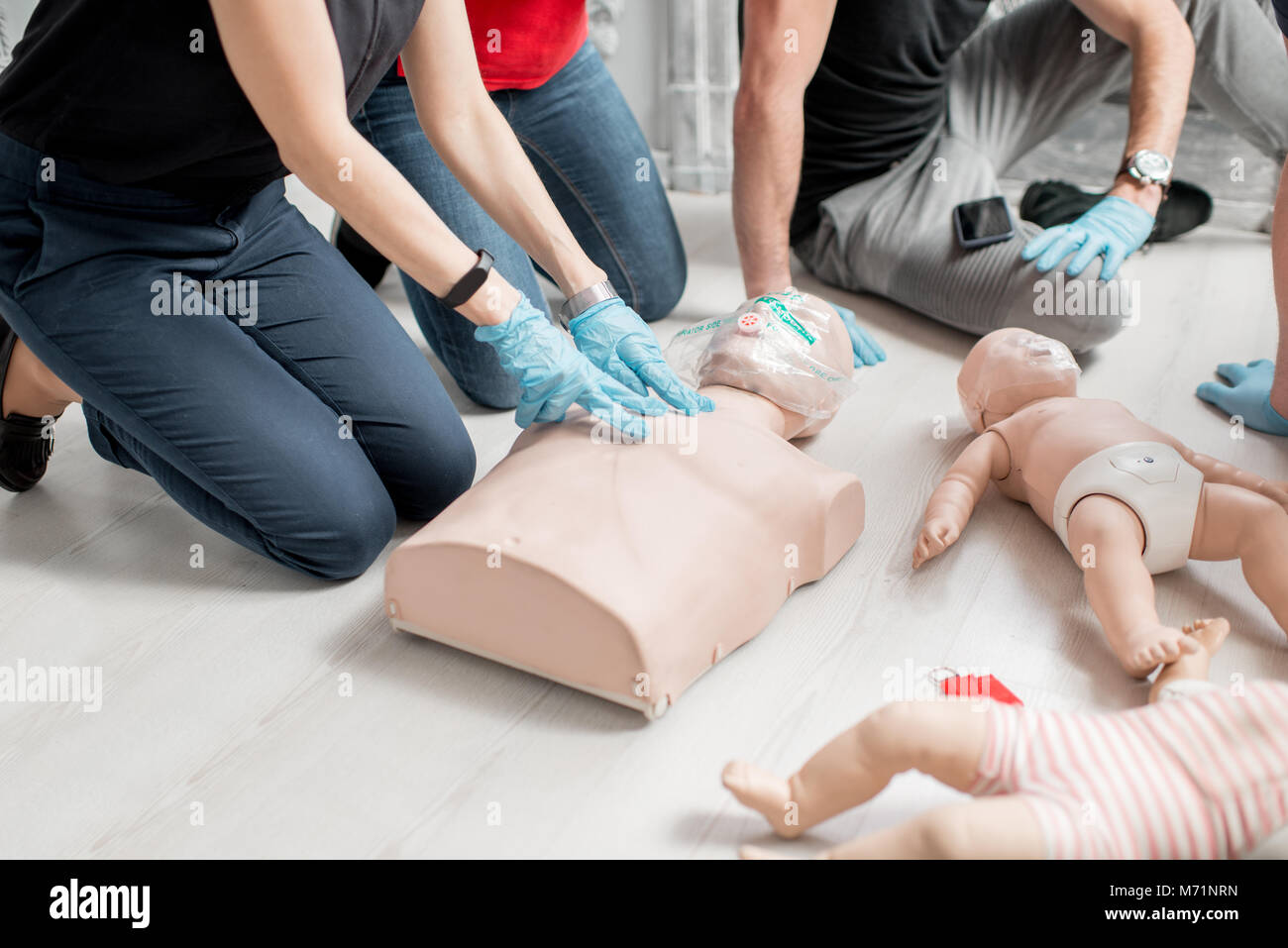 First aid training Stock Photo - Alamy