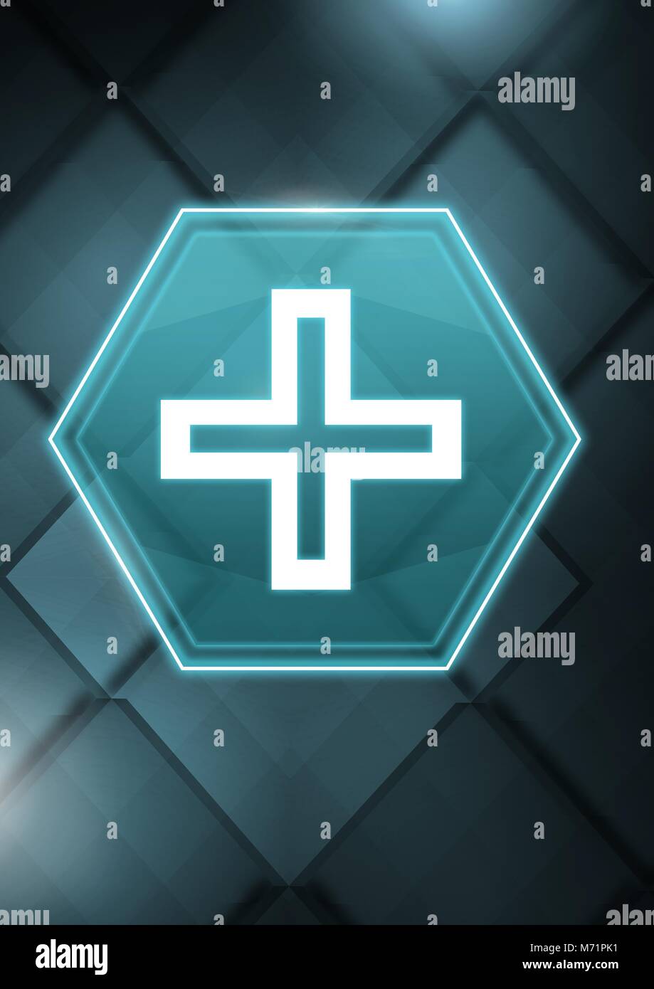 Medical cross icon 3d cross hi-res stock photography and images - Alamy