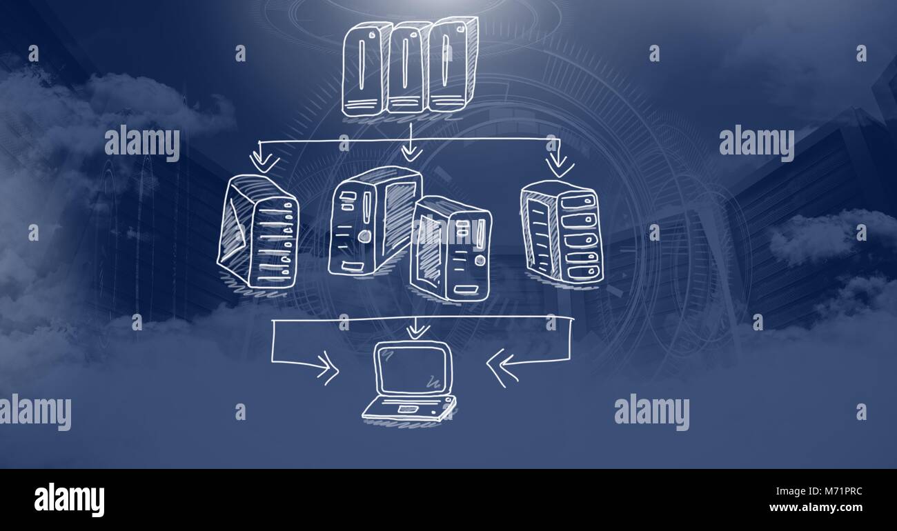 Cloud inside server room hi-res stock photography and images - Alamy