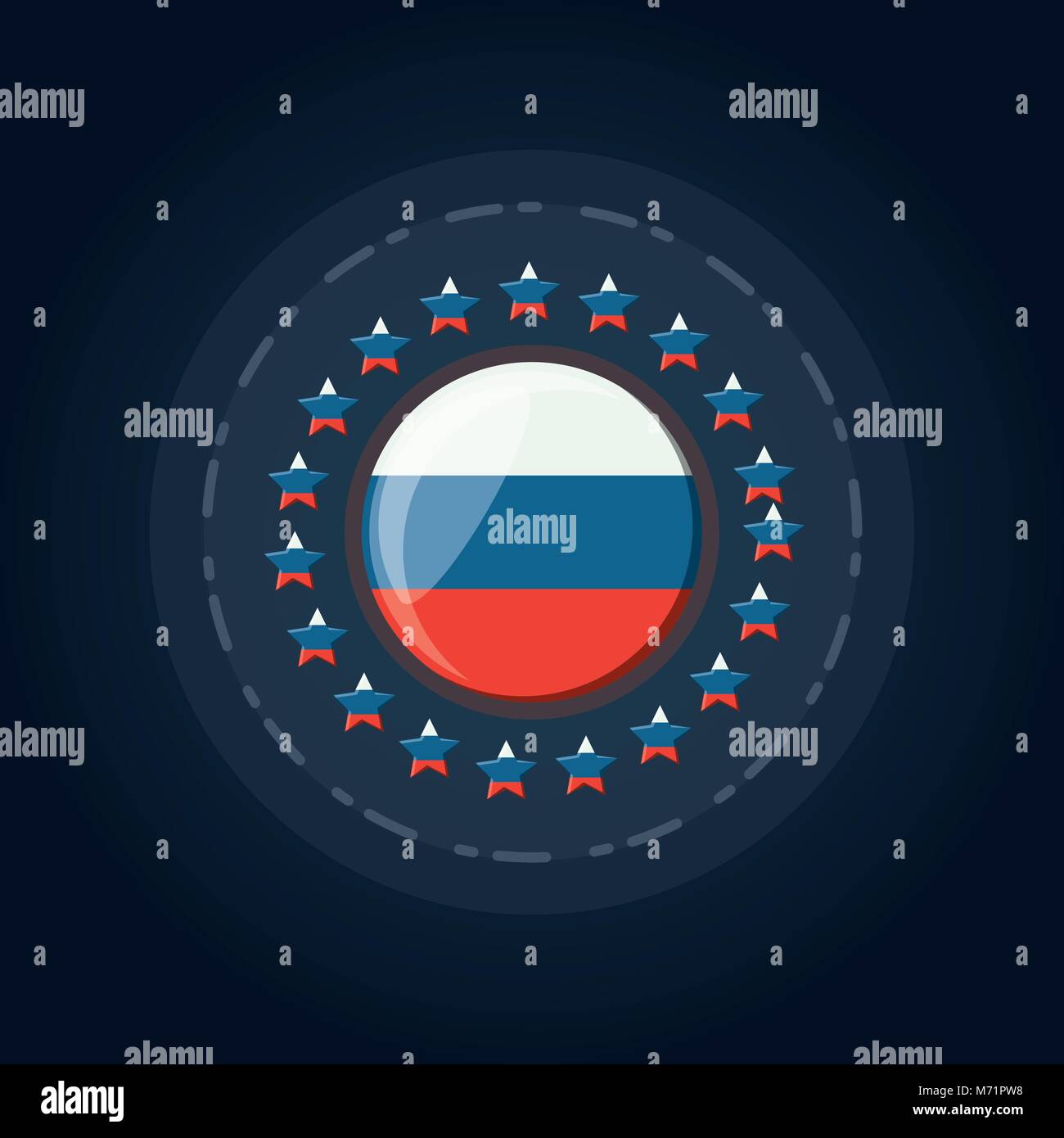 Russia flag stars Stock Vector Images - Alamy
